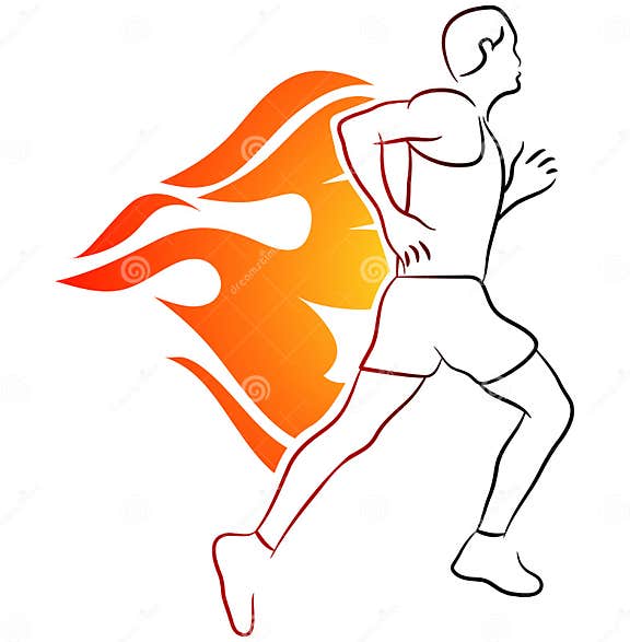 Running stock vector. Illustration of design, artwork - 39596131