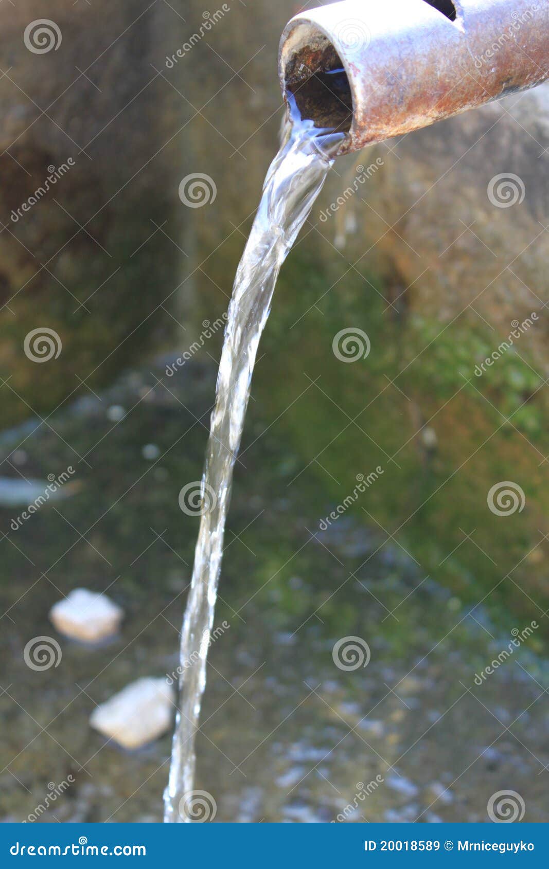Running water stock image. Image of pipe, fluid, running - 20018589