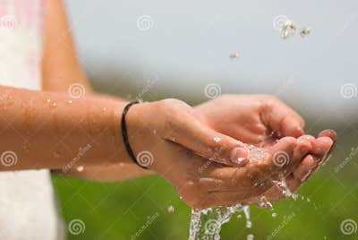 Running water and hands stock image. Image of horizontal - 6610249
