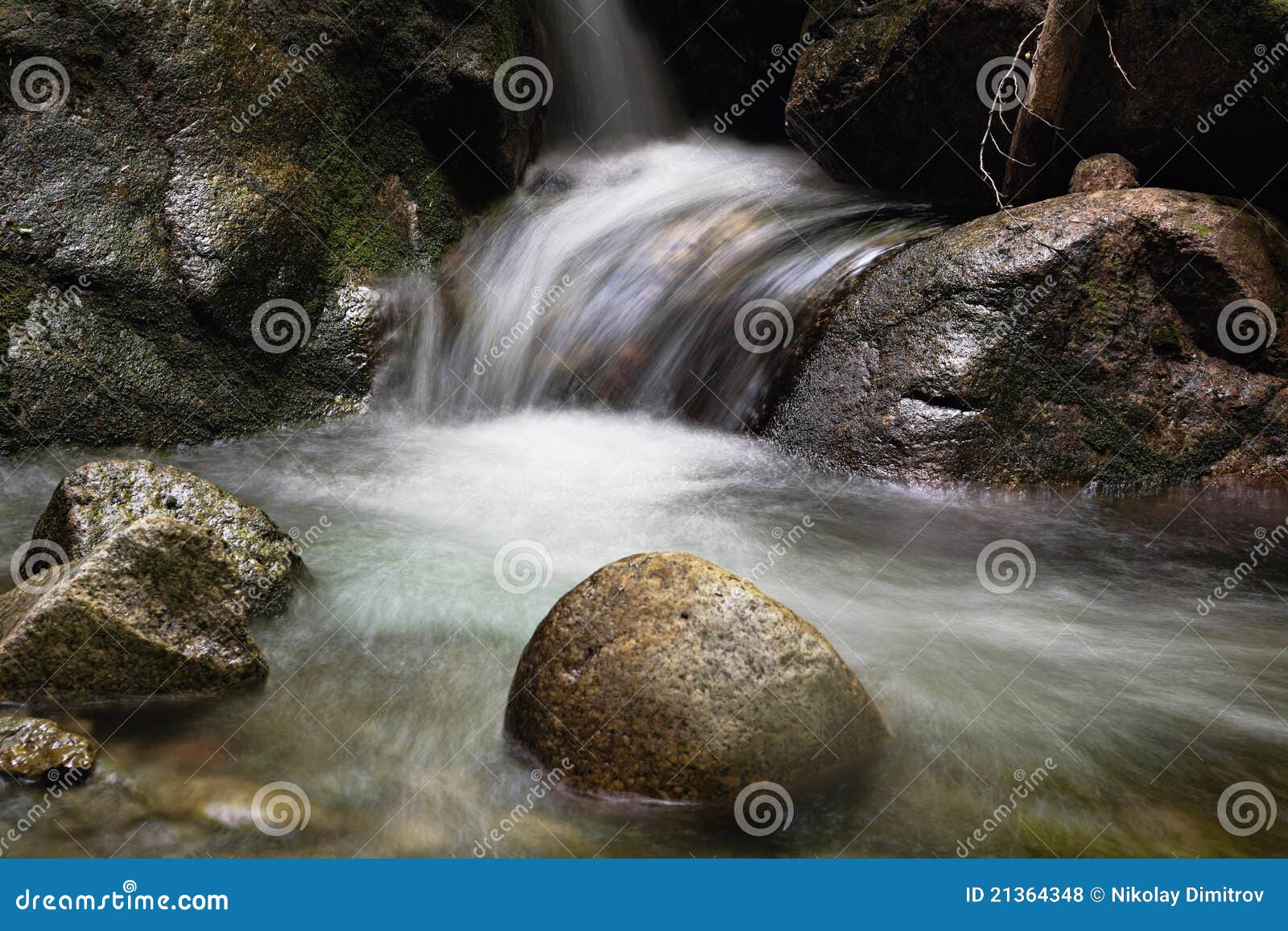 Running Water of a Mountain Stream Stock Photo - Image of scenery ...