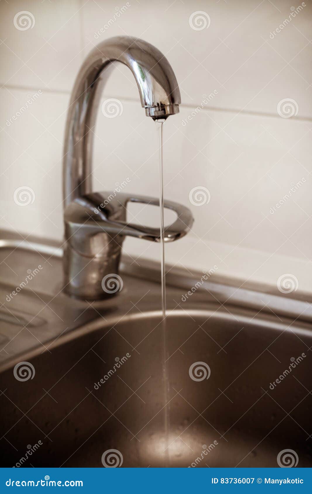 Running water from a tap, stock image. Image of running - 83736007