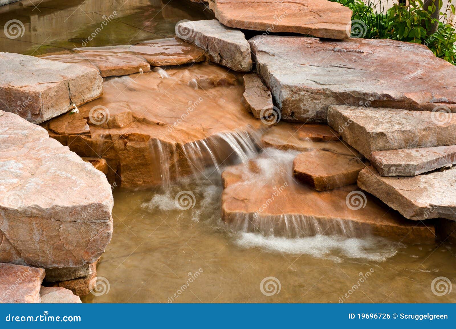 Running Waterfall stock photo. Image of fluid, flowing - 19696726