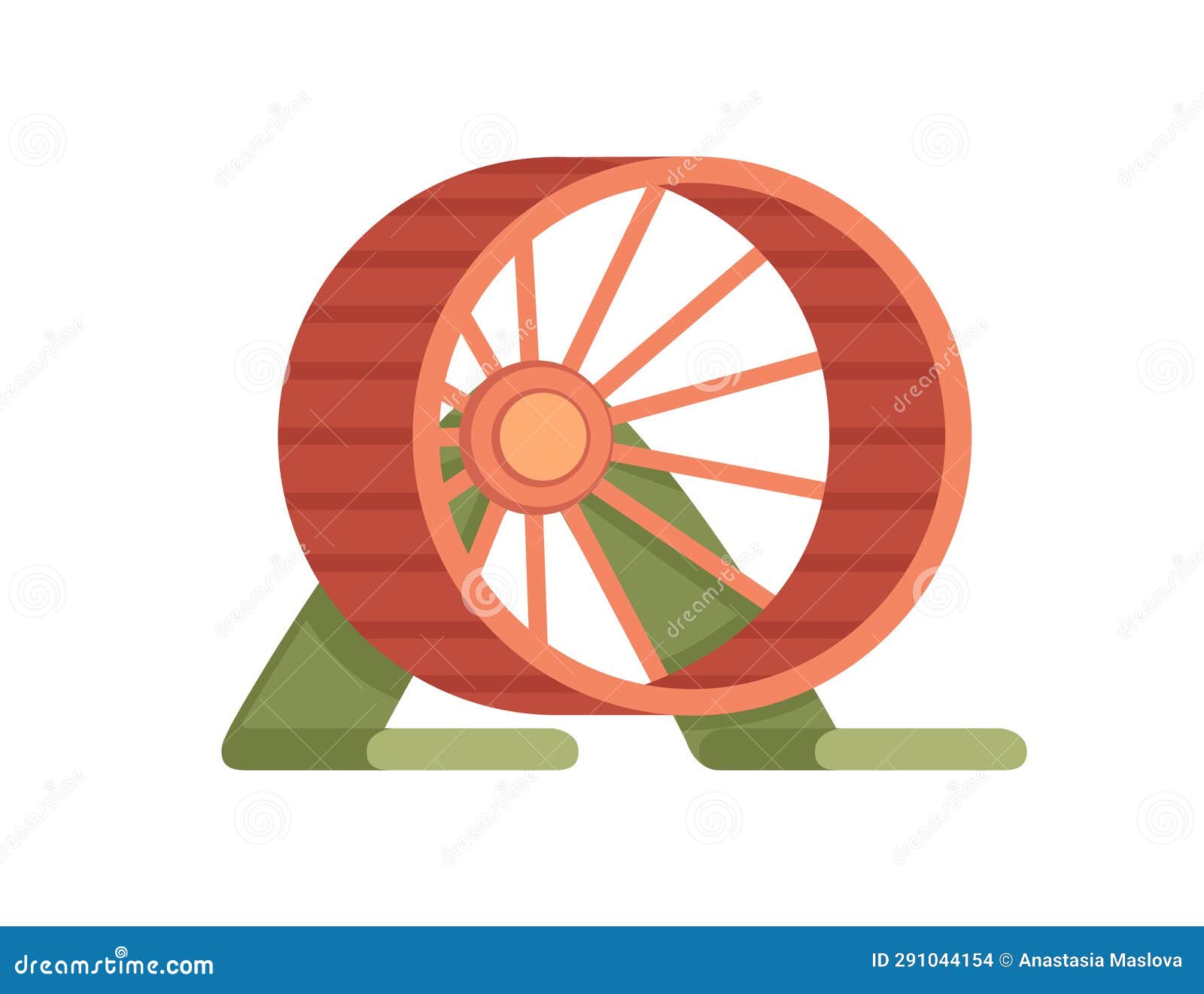 Man In A Running Wheel Vector Illustration | CartoonDealer.com #141800014