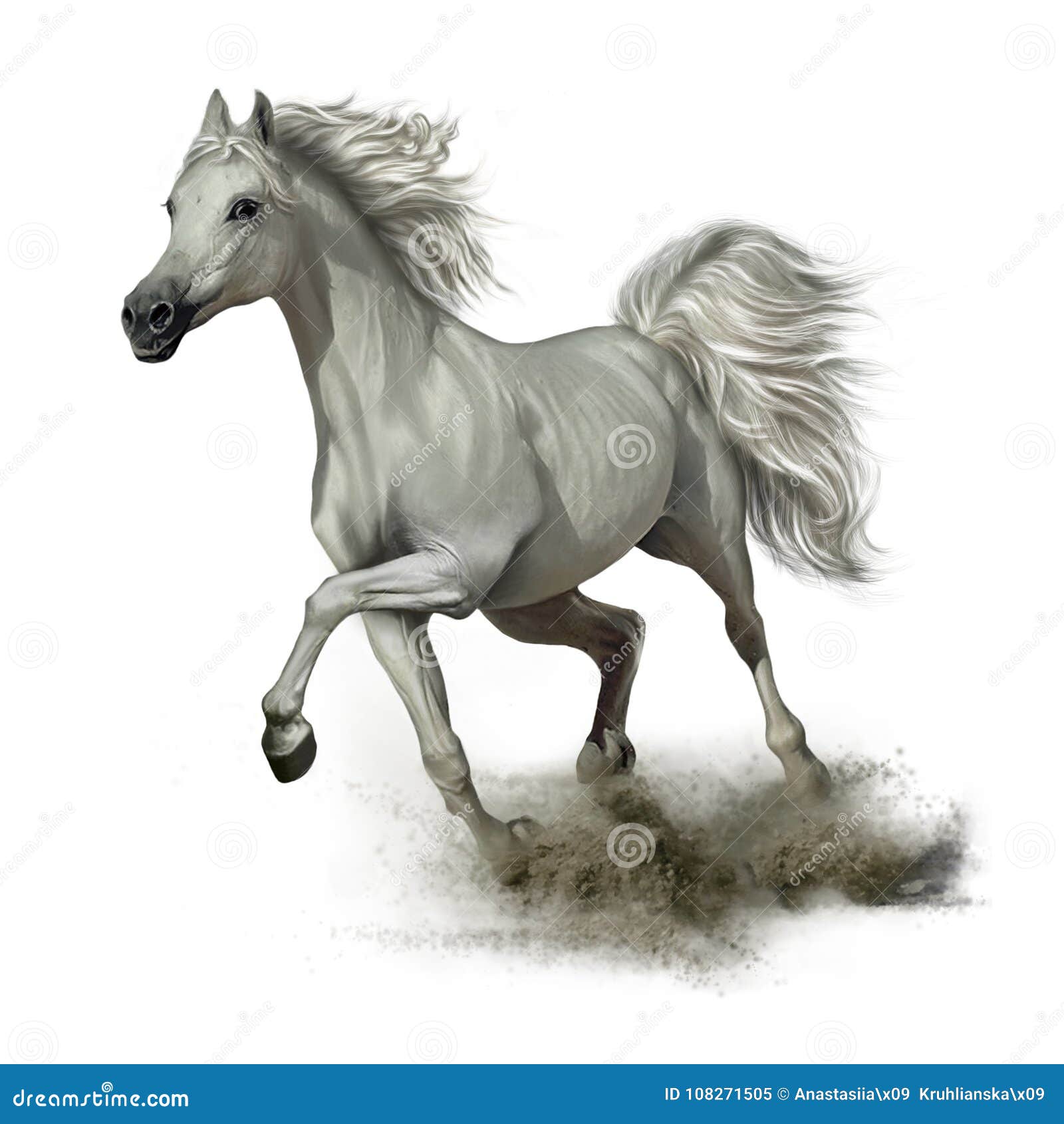 Running White Rabbit Illustration. The White Rabbit Holds The Clock ...