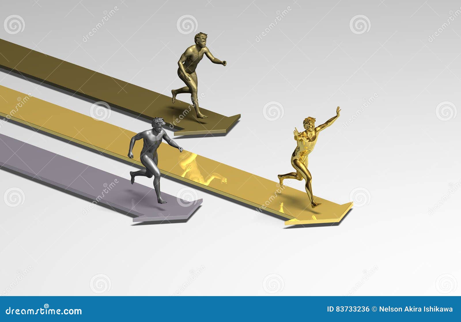 Running winner stock illustration. Illustration of success - 83733236