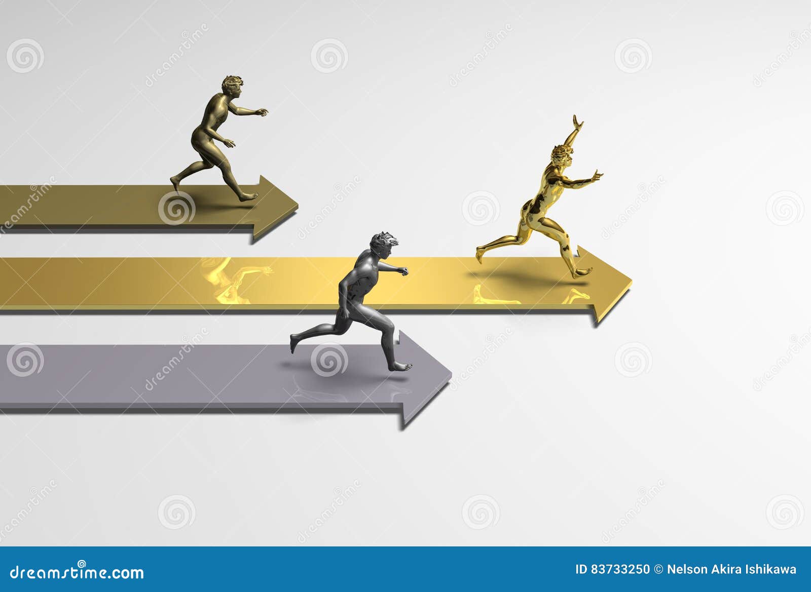 Running winner stock illustration. Illustration of championship - 83733250