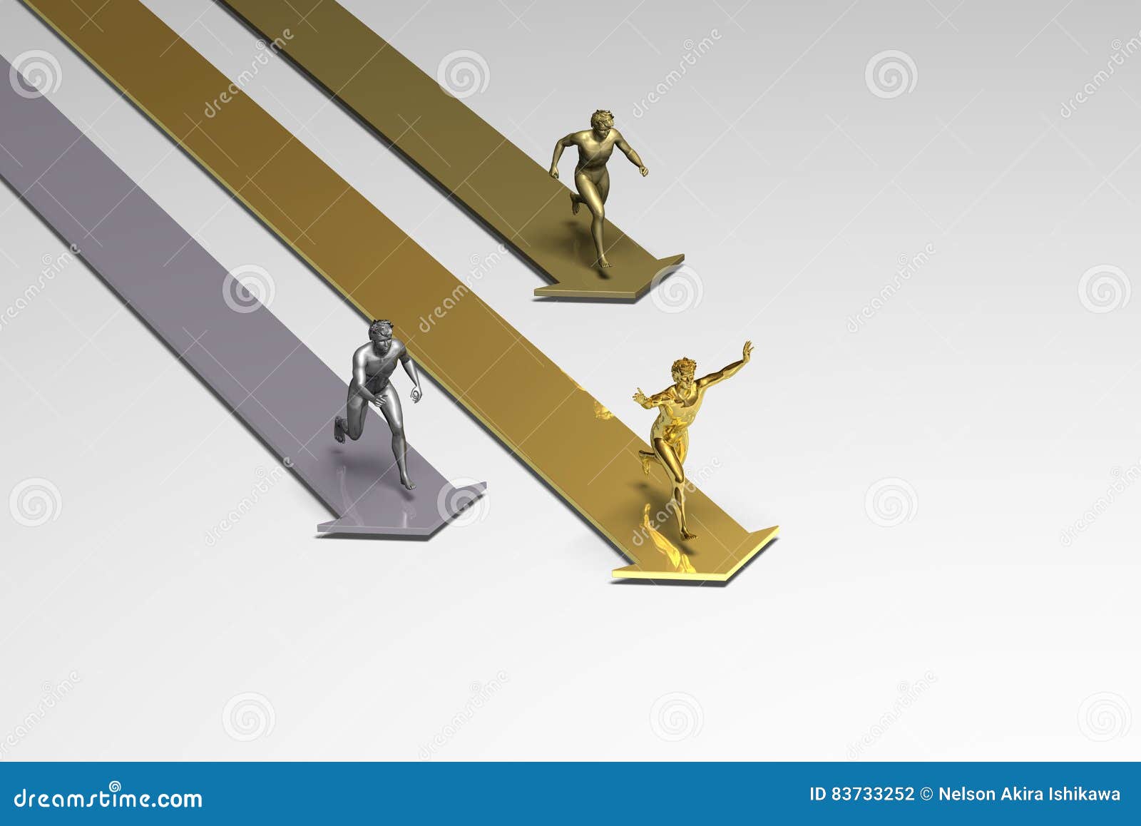 Running winner stock illustration. Illustration of aspirations - 83733252