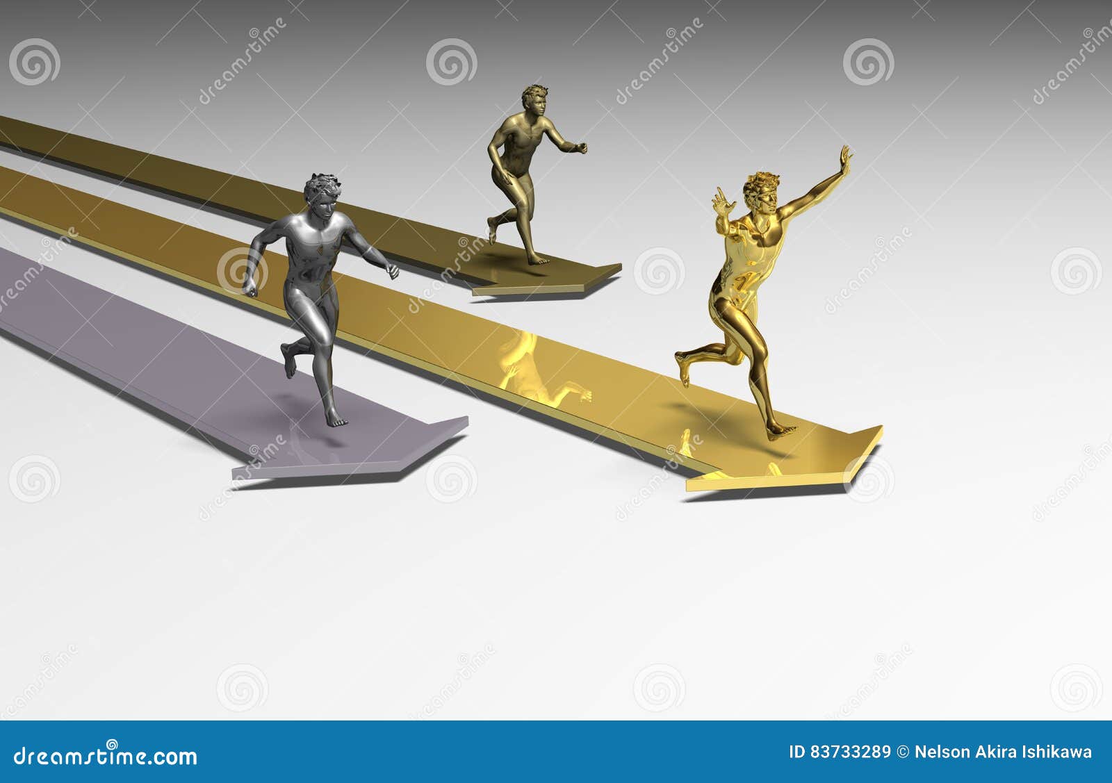 Running winner stock illustration. Illustration of symbol - 83733289