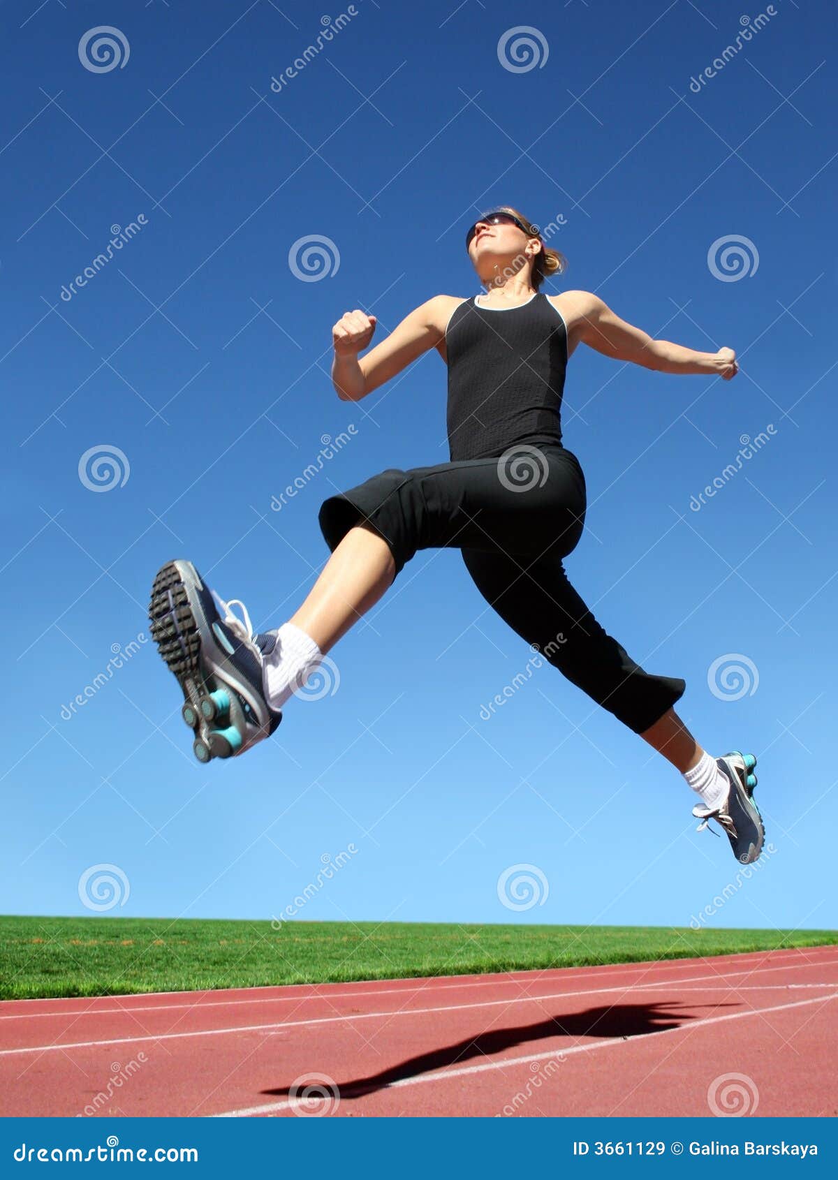 Running woman stock image. Image of female, leisure, compete - 3661129