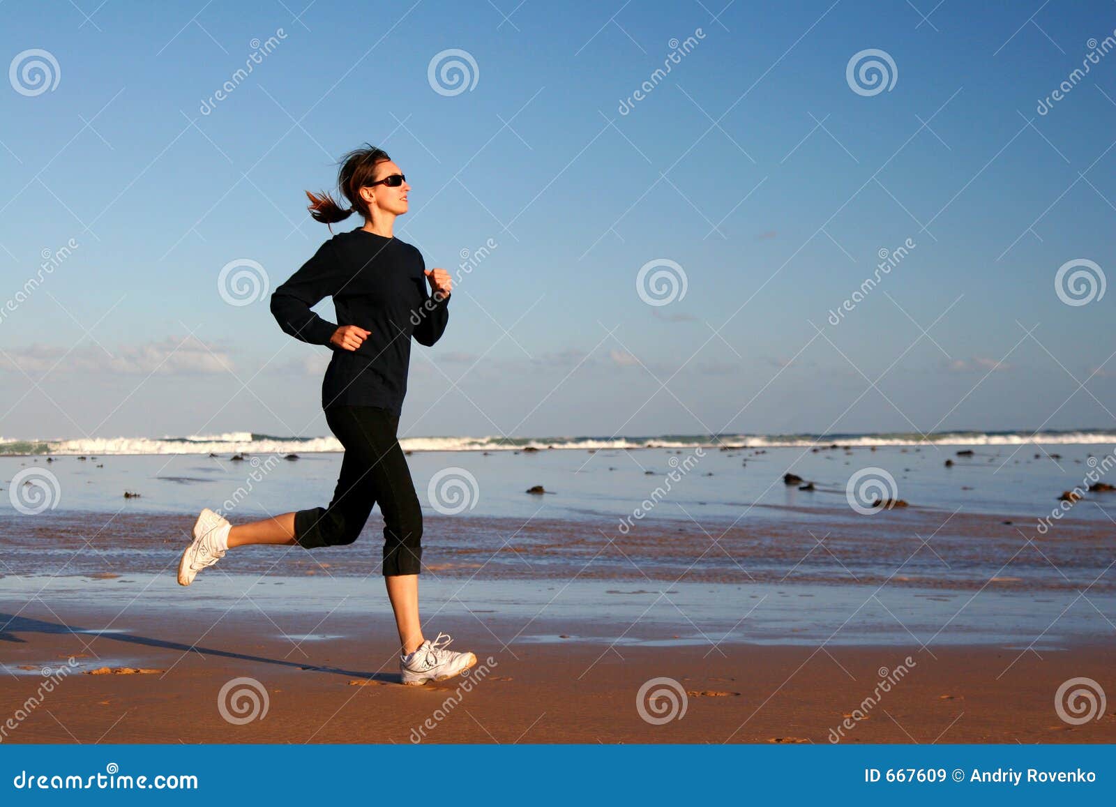 Running woman stock image. Image of jogging, park, people - 667609