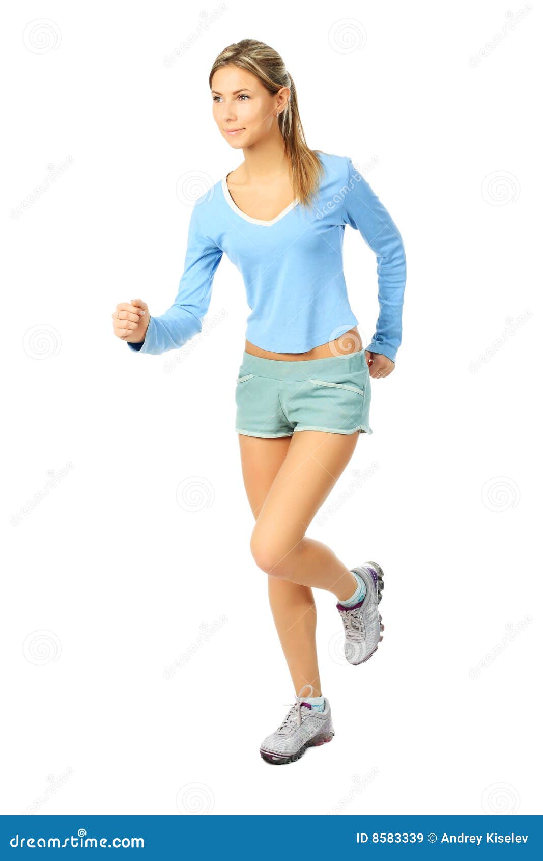 Running woman stock image. Image of relaxation, posture - 8583339
