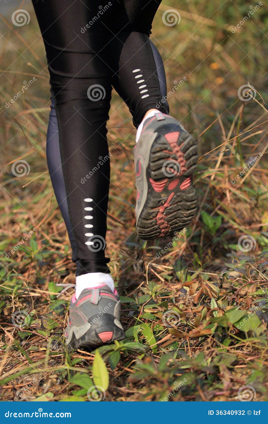 Running woman runner feet stock photo. Image of fitness - 36340932