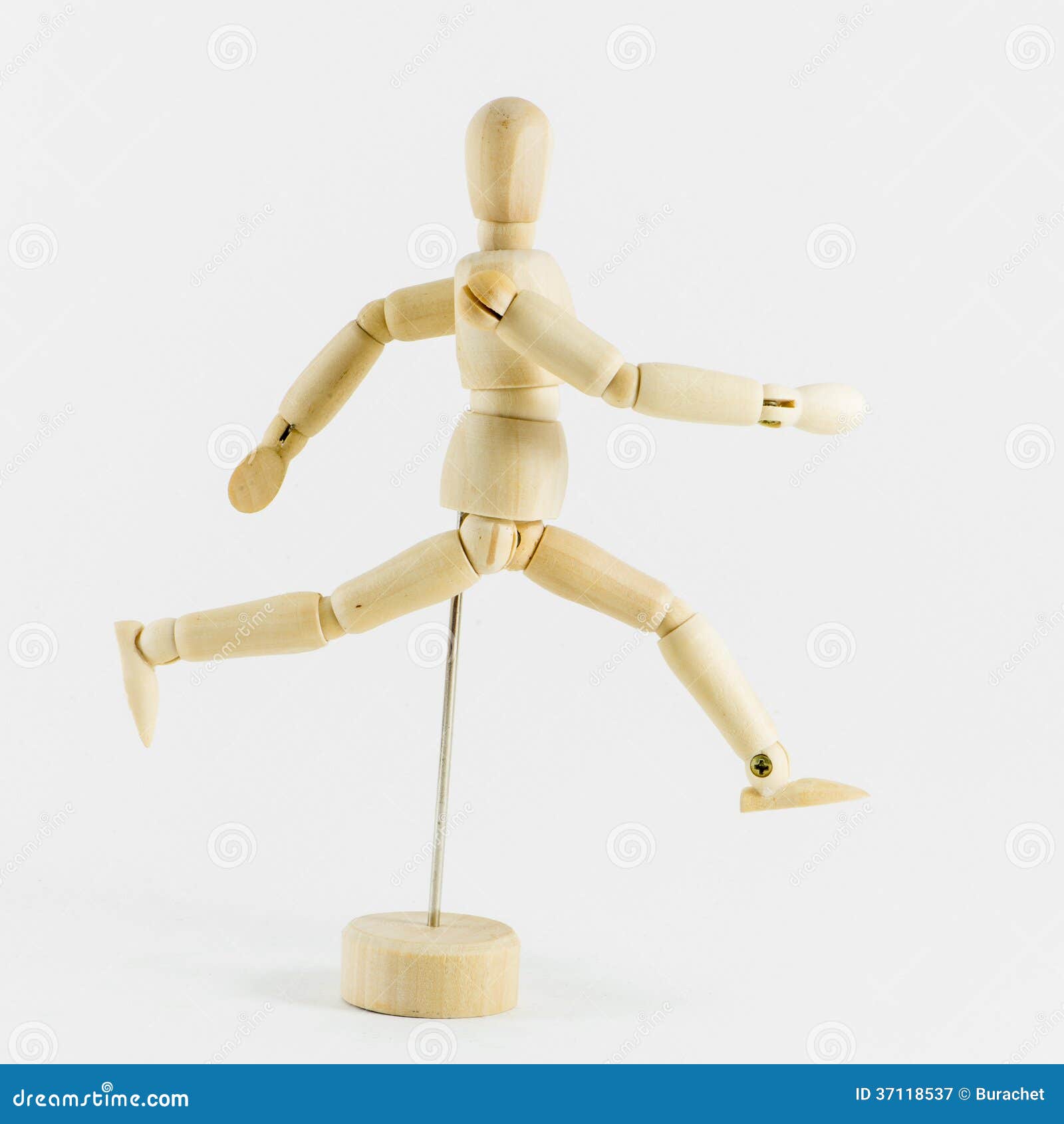 Running Wood Model stock image. Image of isolated, jogging - 37118537