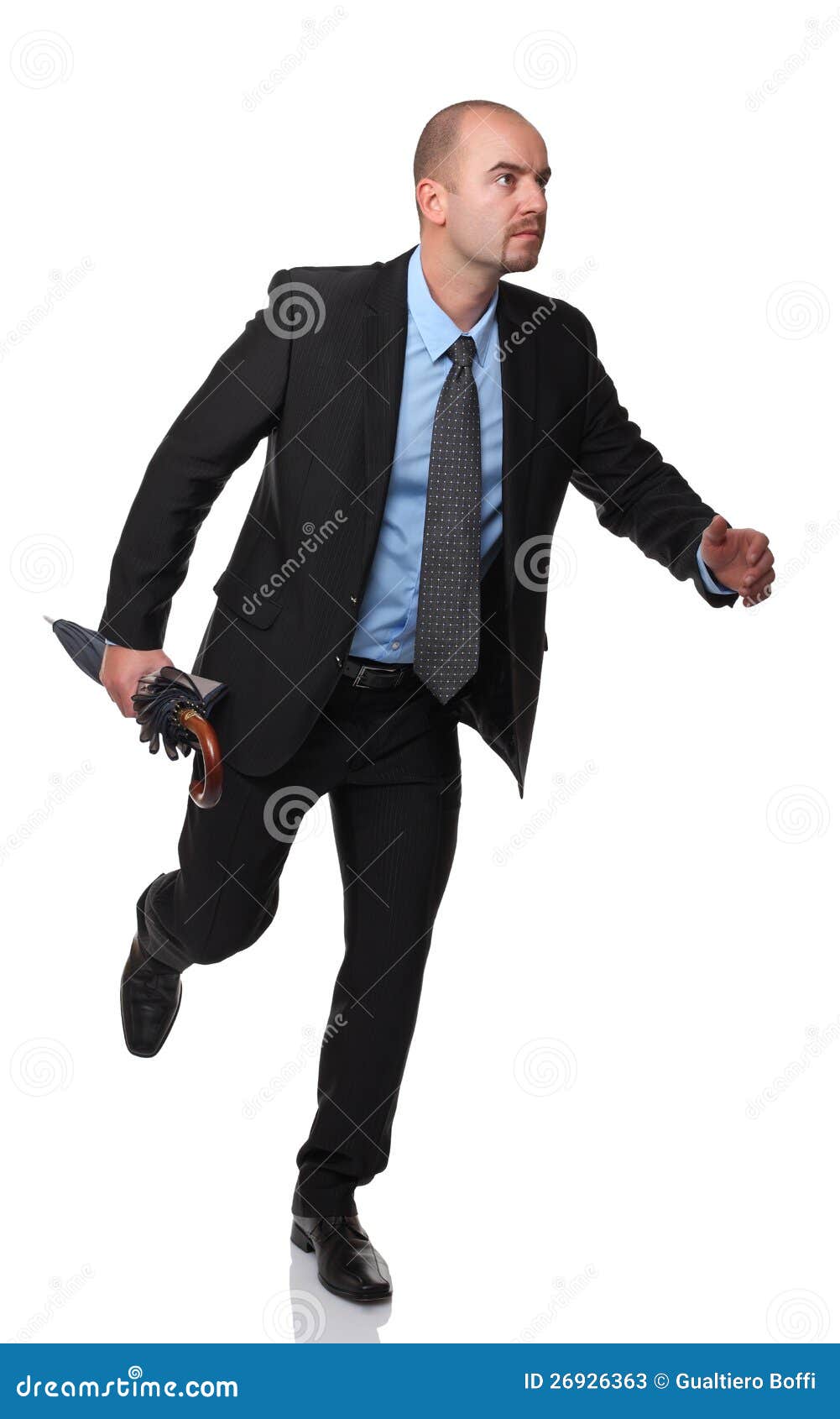 Running worker stock image. Image of business, white - 26926363