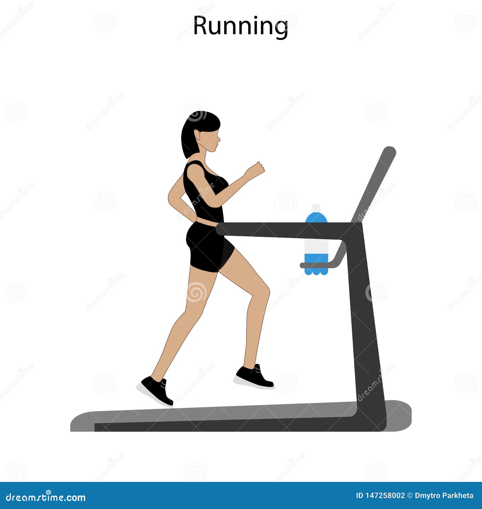 Running Workout Illustration Stock Vector - Illustration of equipment ...