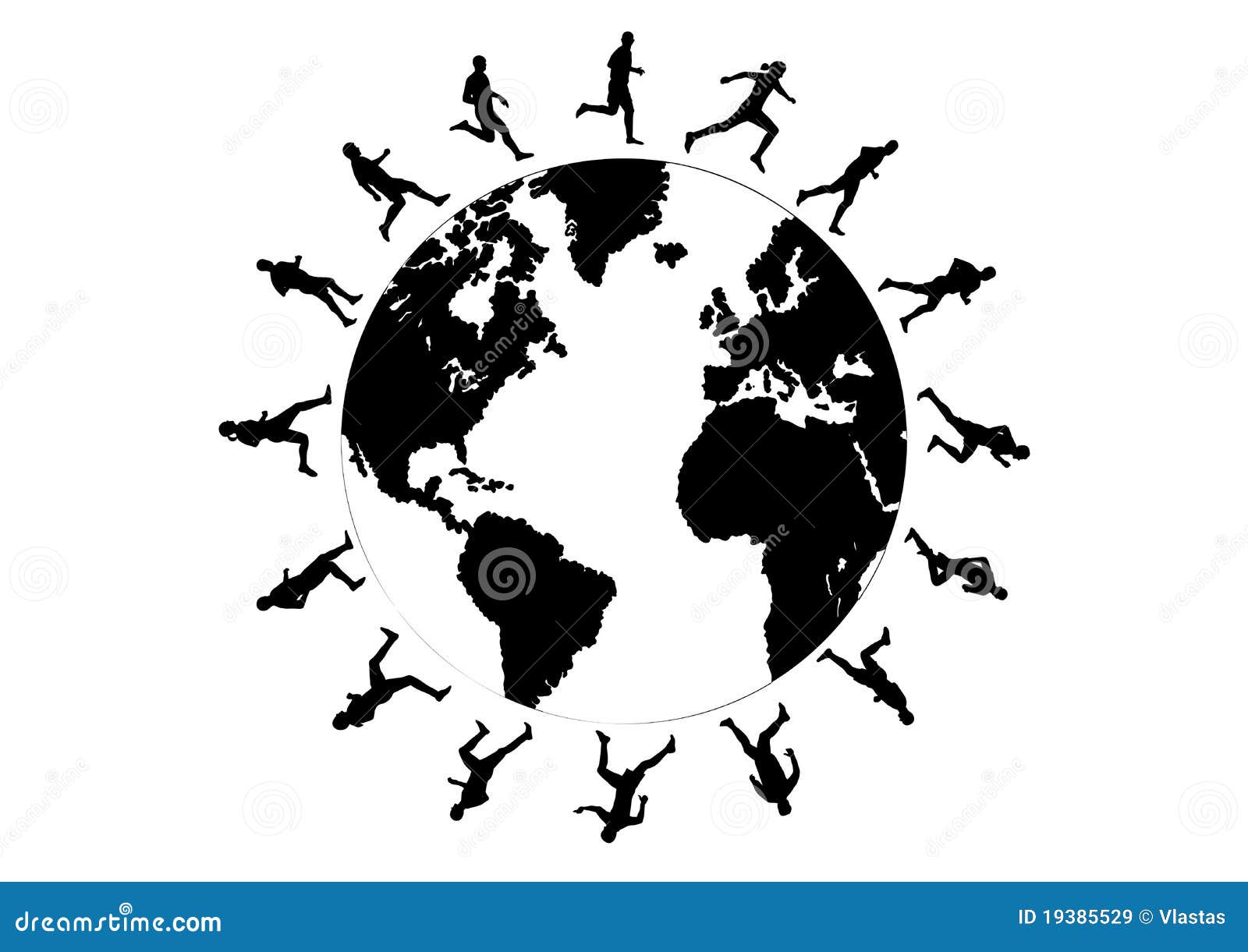 Around The World Clipart Black And White