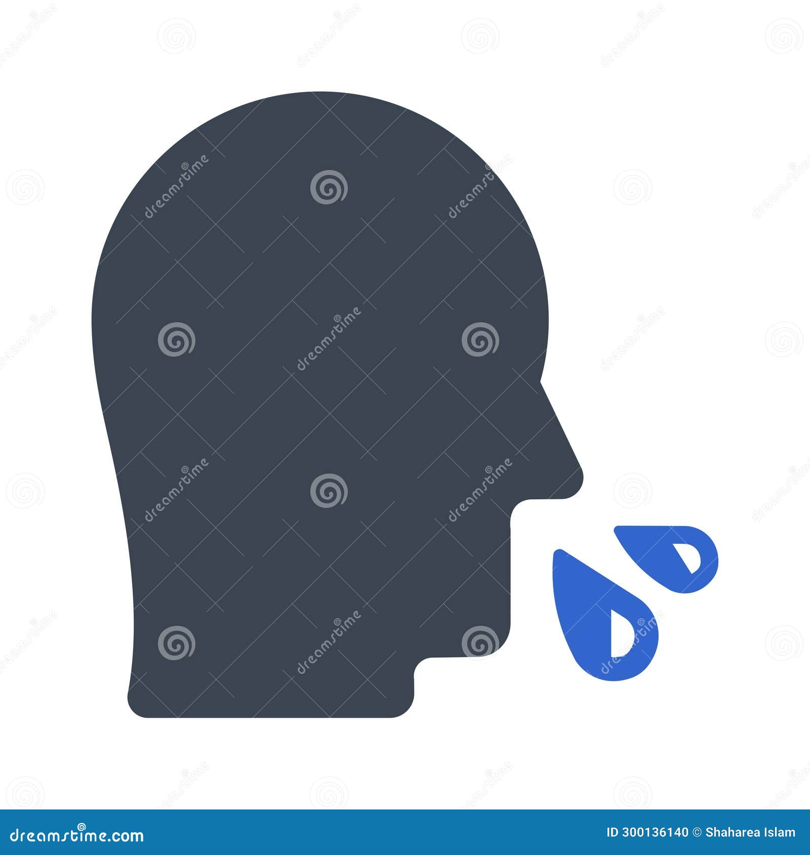 Runny Nose Icon stock vector. Illustration of nose, vector - 300136140