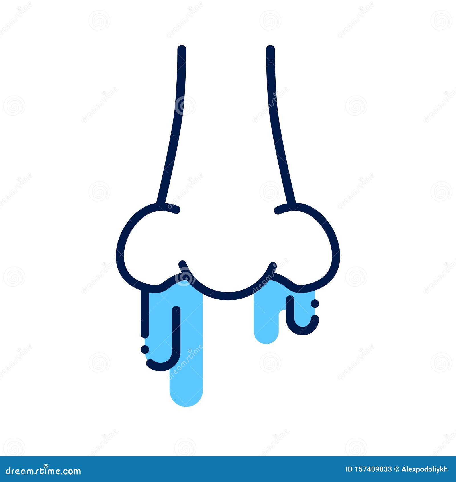 Runny Nose Line Color Icon. Infectious Diseases, Colds, Flu. Allergy ... Runny Nose Line Color Icon. Infectious Diseases, Colds, Flu. Allergy ...