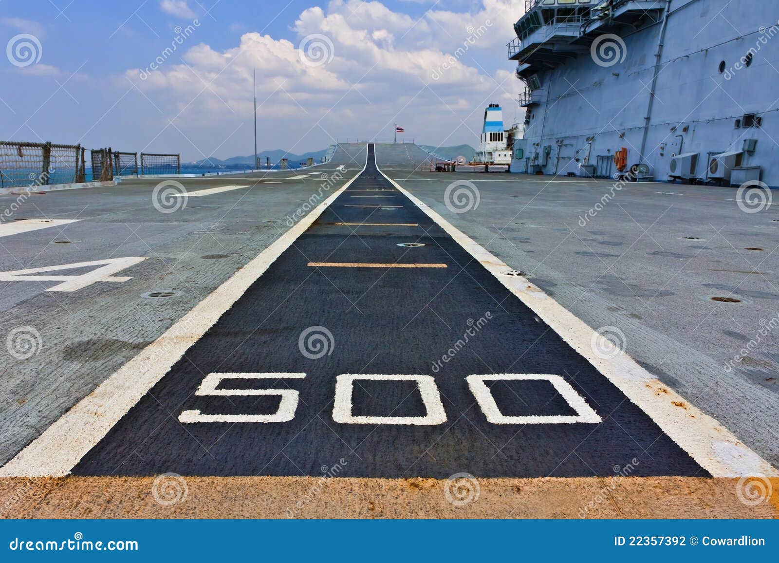 Runway on an Aircraft Carrier Stock Photo - Image of seal, aircraft ...