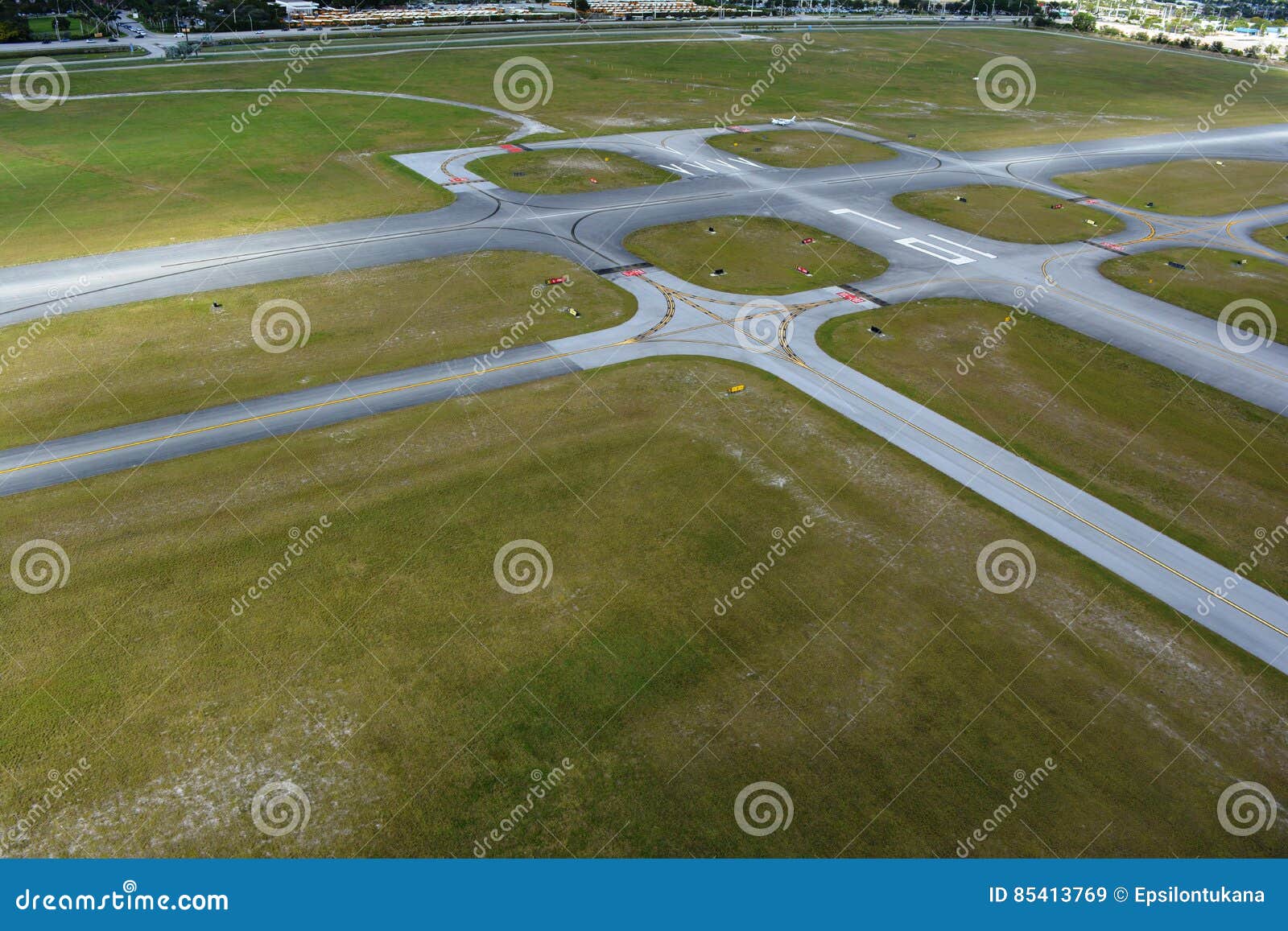 Runway at the airport. stock image. Image of overview - 85413769