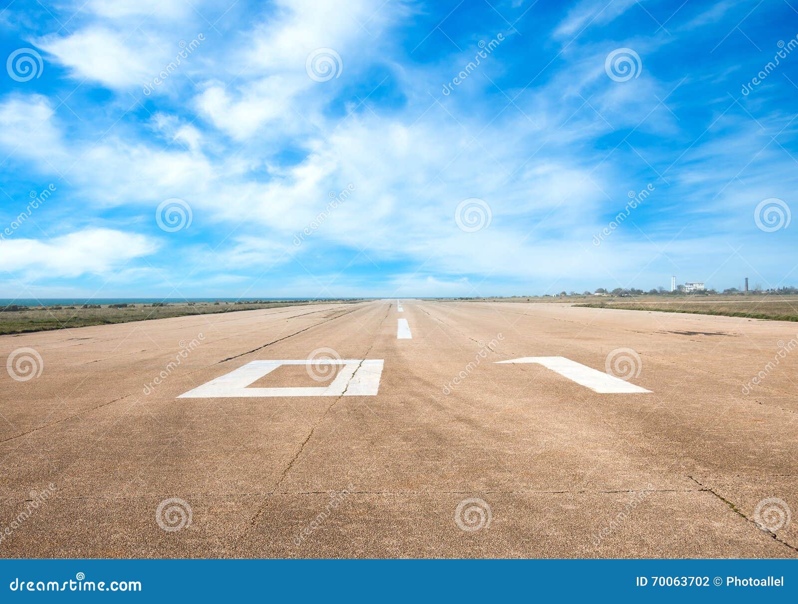 Runway airstrip, aviation stock photo. Image of horizon - 70063702