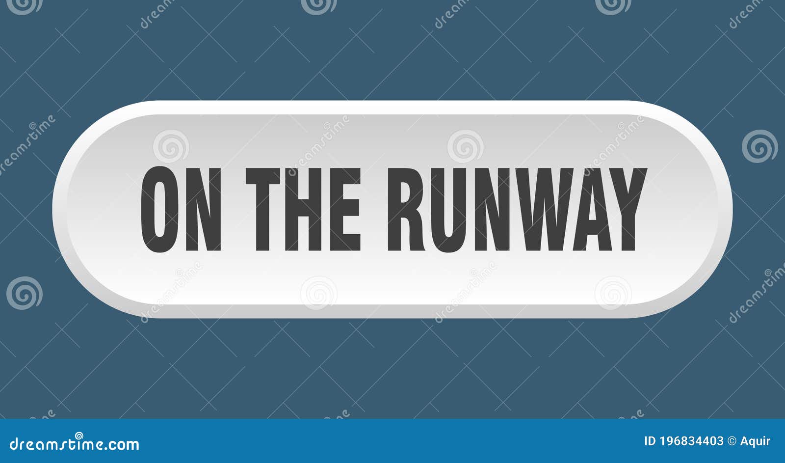 On the runway button stock vector. Illustration of vector - 196834403