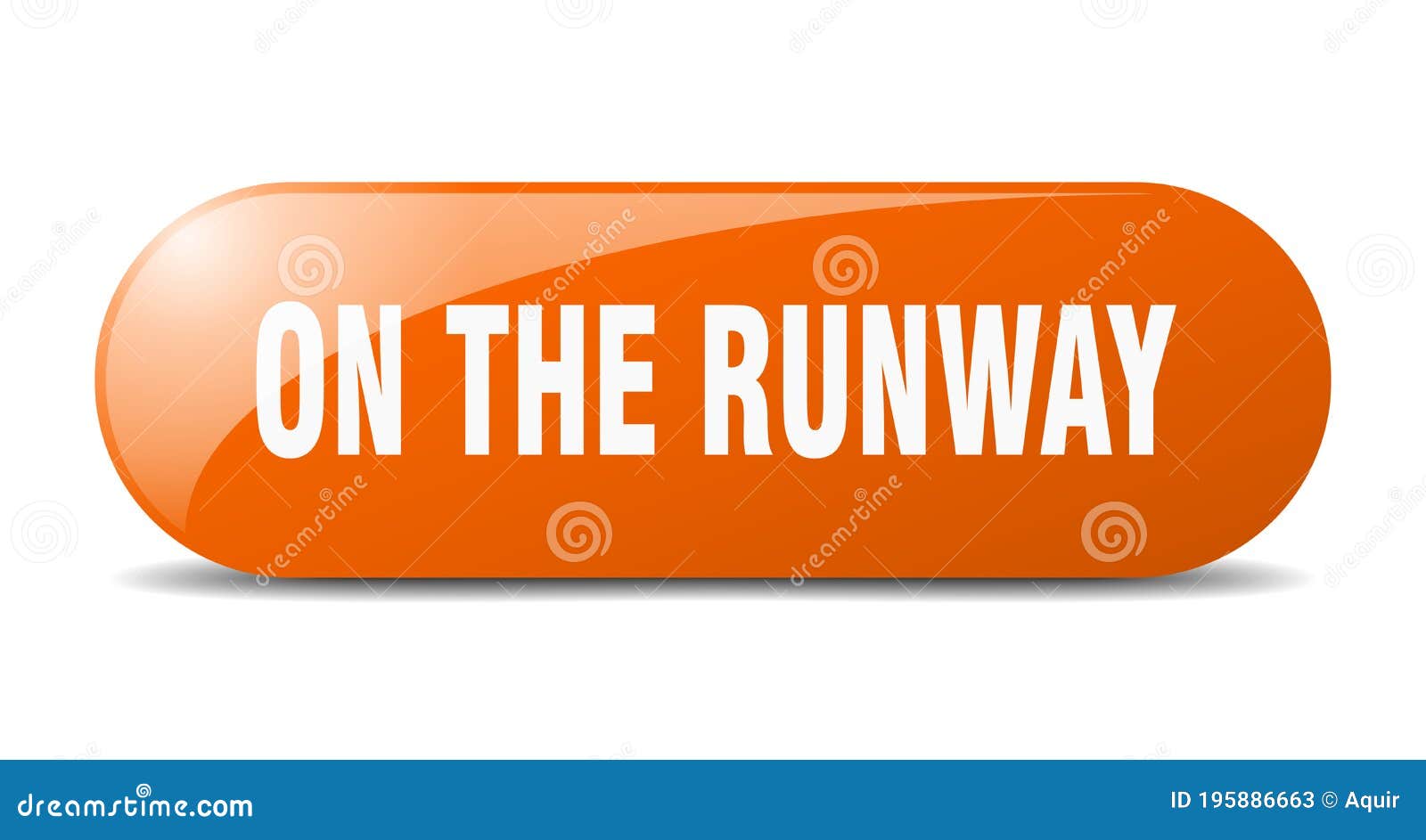 On the Runway Button. on the Runway Sign. Key. Push Button Stock Vector ...