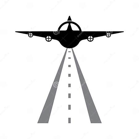 Runway icon stock vector. Illustration of emblem, runaway - 288742461