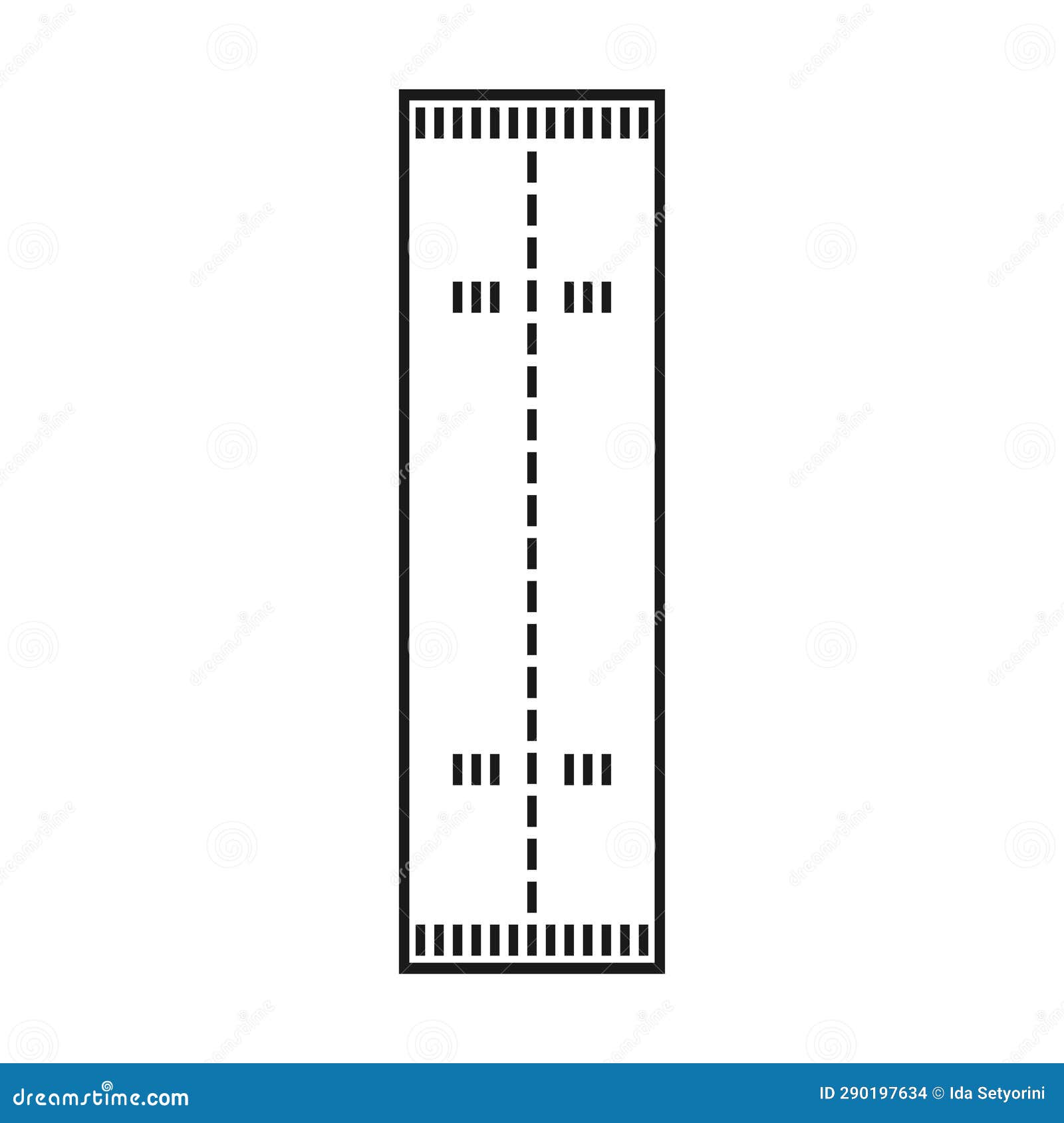 Runway icon vector stock illustration. Illustration of vector - 290197634