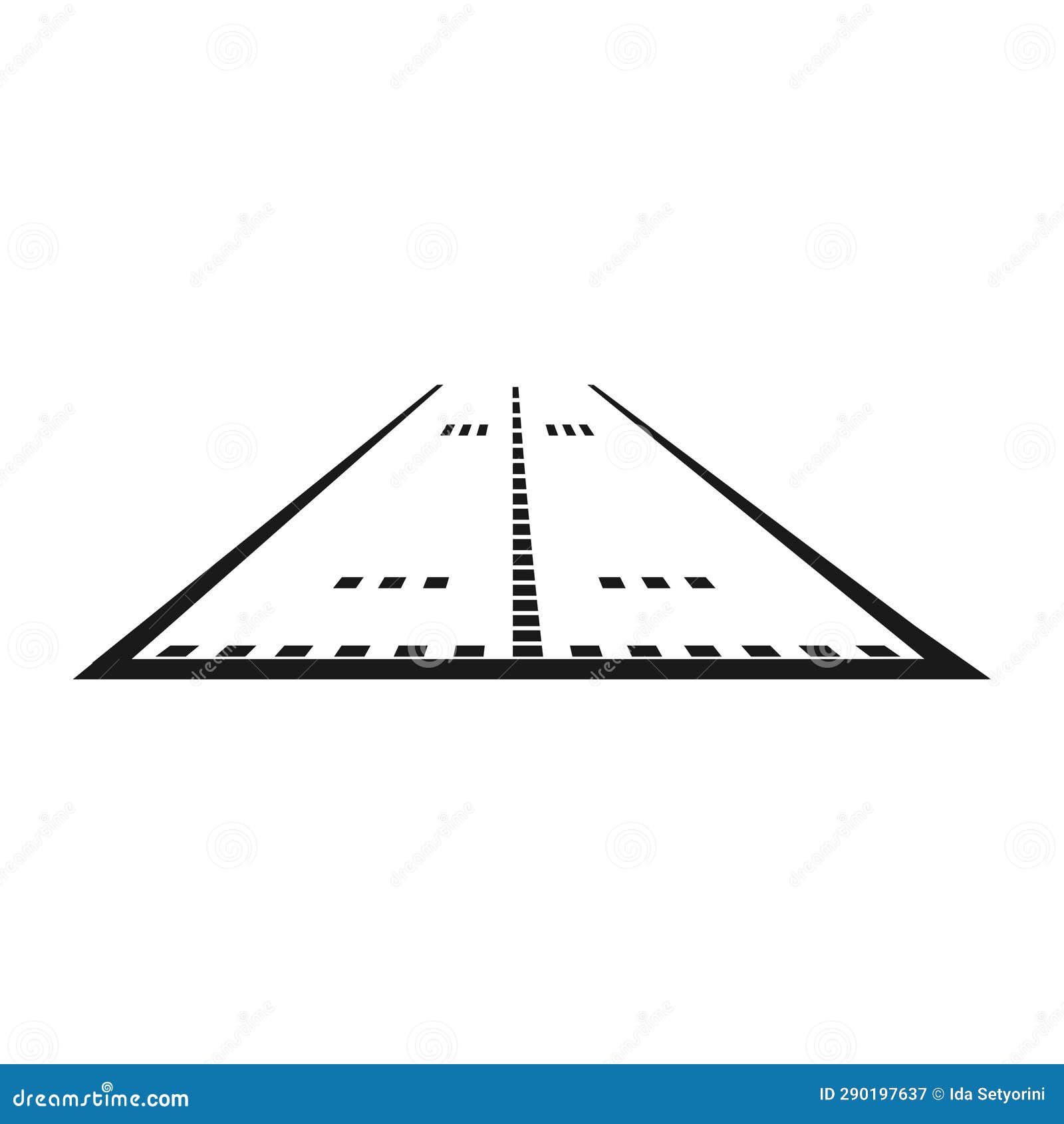 Runway icon vector stock illustration. Illustration of departure ...