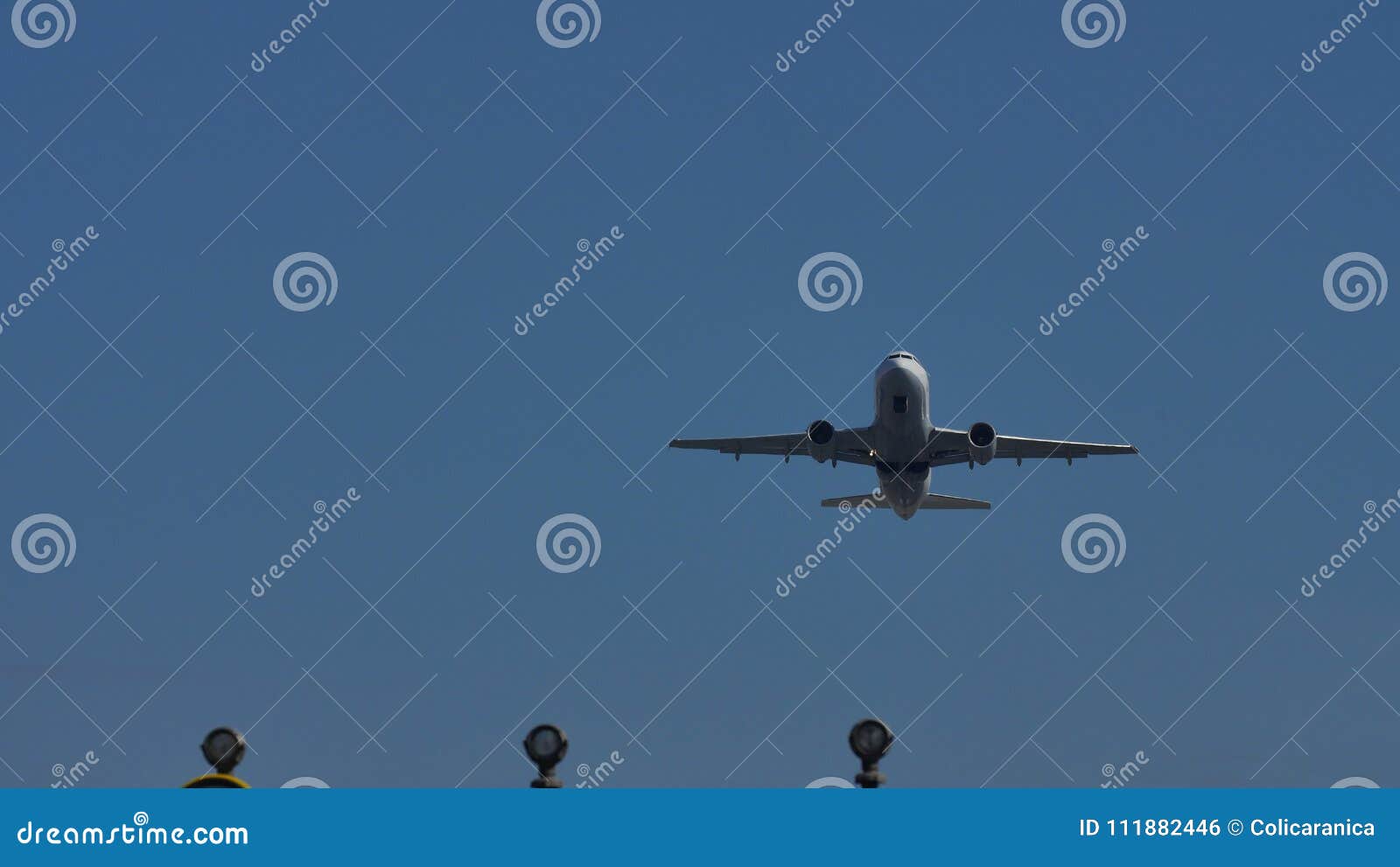 Runway Lights, Closeup View Stock Photo - Image of evening, aviation ...