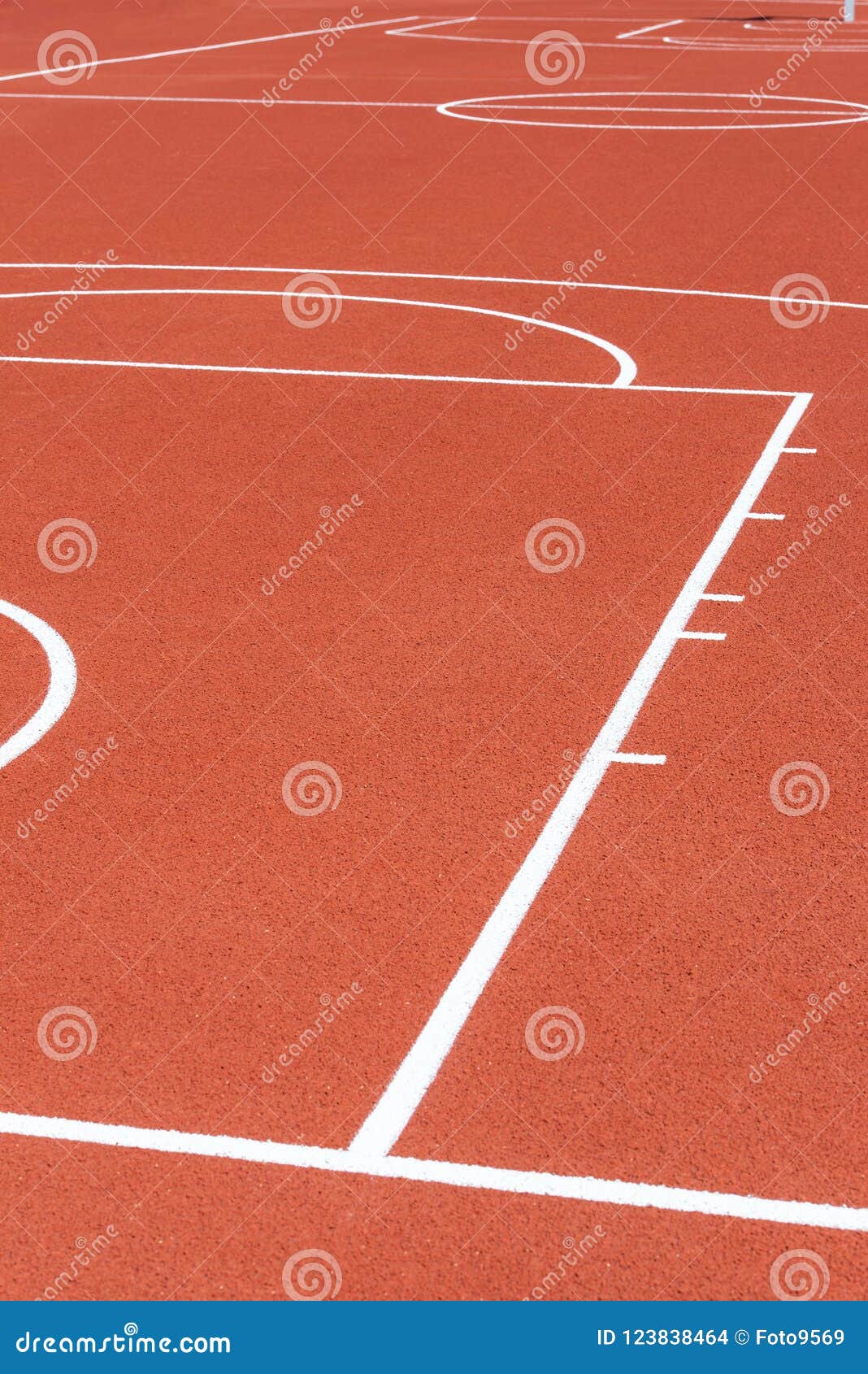 Runway Mark on an Athletics Track Stock Photo - Image of competitive ...