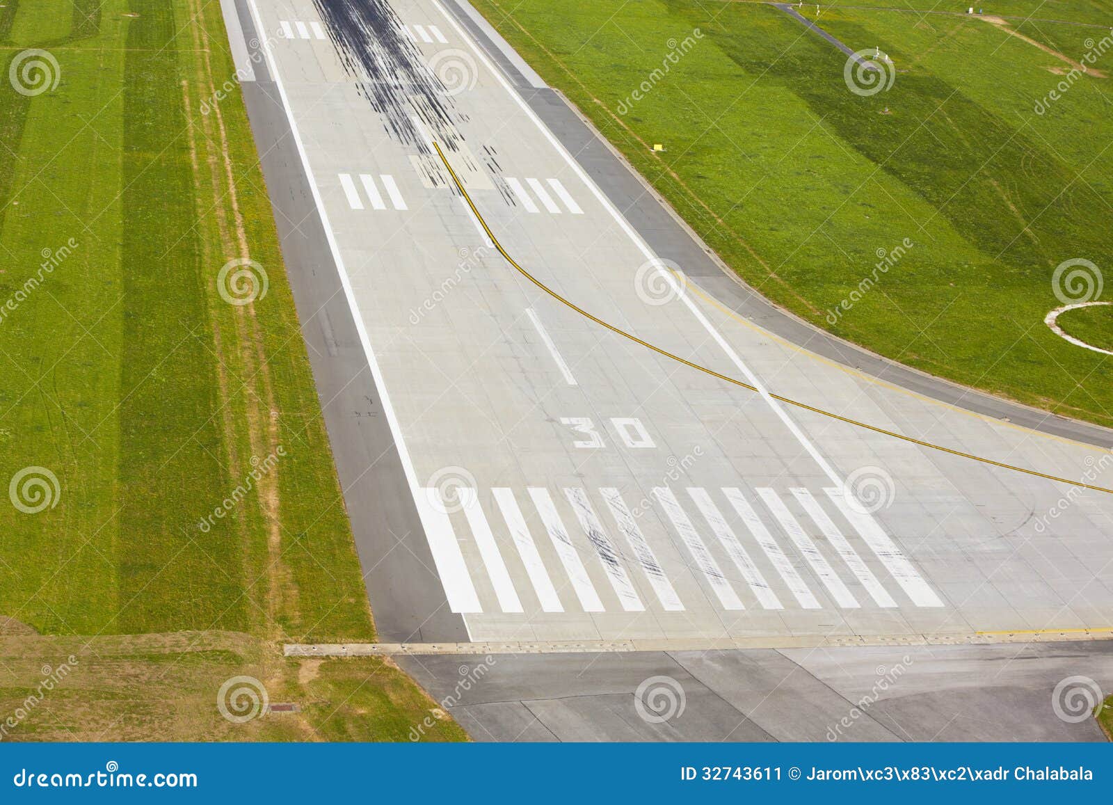 Runway stock image. Image of direction, grass, outdoor - 32743611