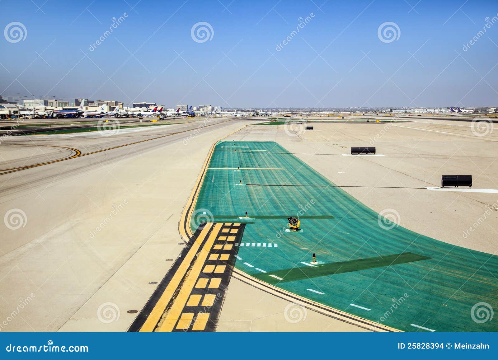 Runway with Marks at the Airport Stock Photo - Image of pattern ...