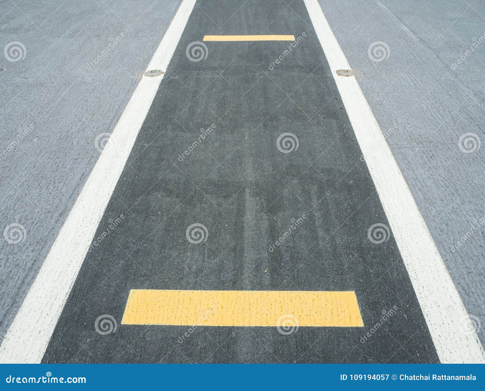 Runway of plane on Boat. stock image. Image of blank - 109194057
