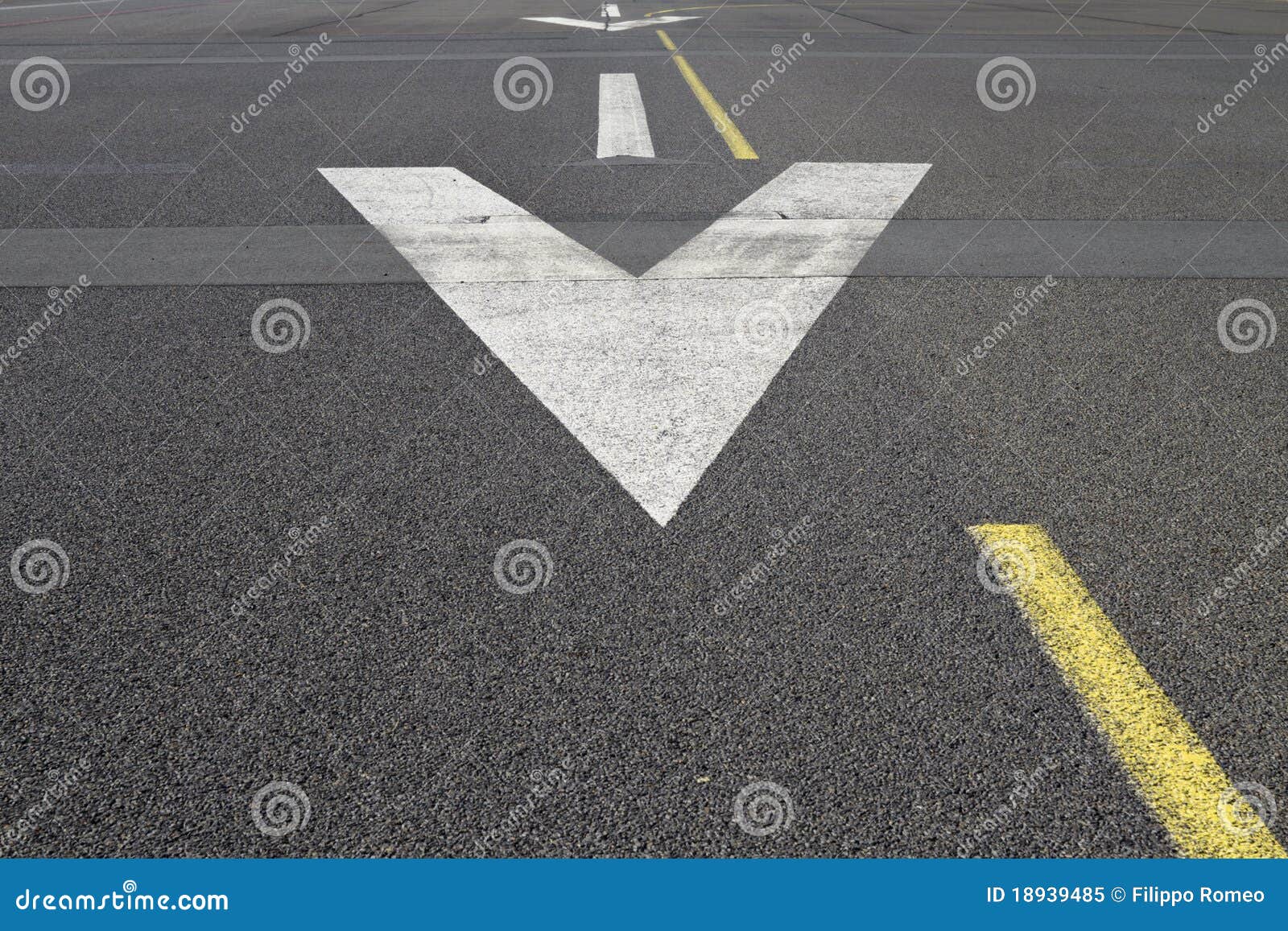 Runway surface arrow stock image. Image of space, ragged - 18939485