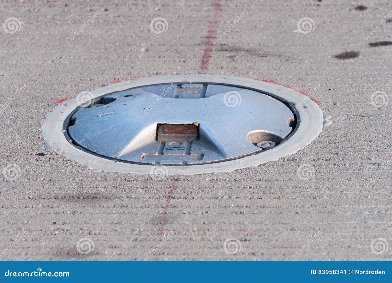 Runway threshold light stock image. Image of electric - 83958341