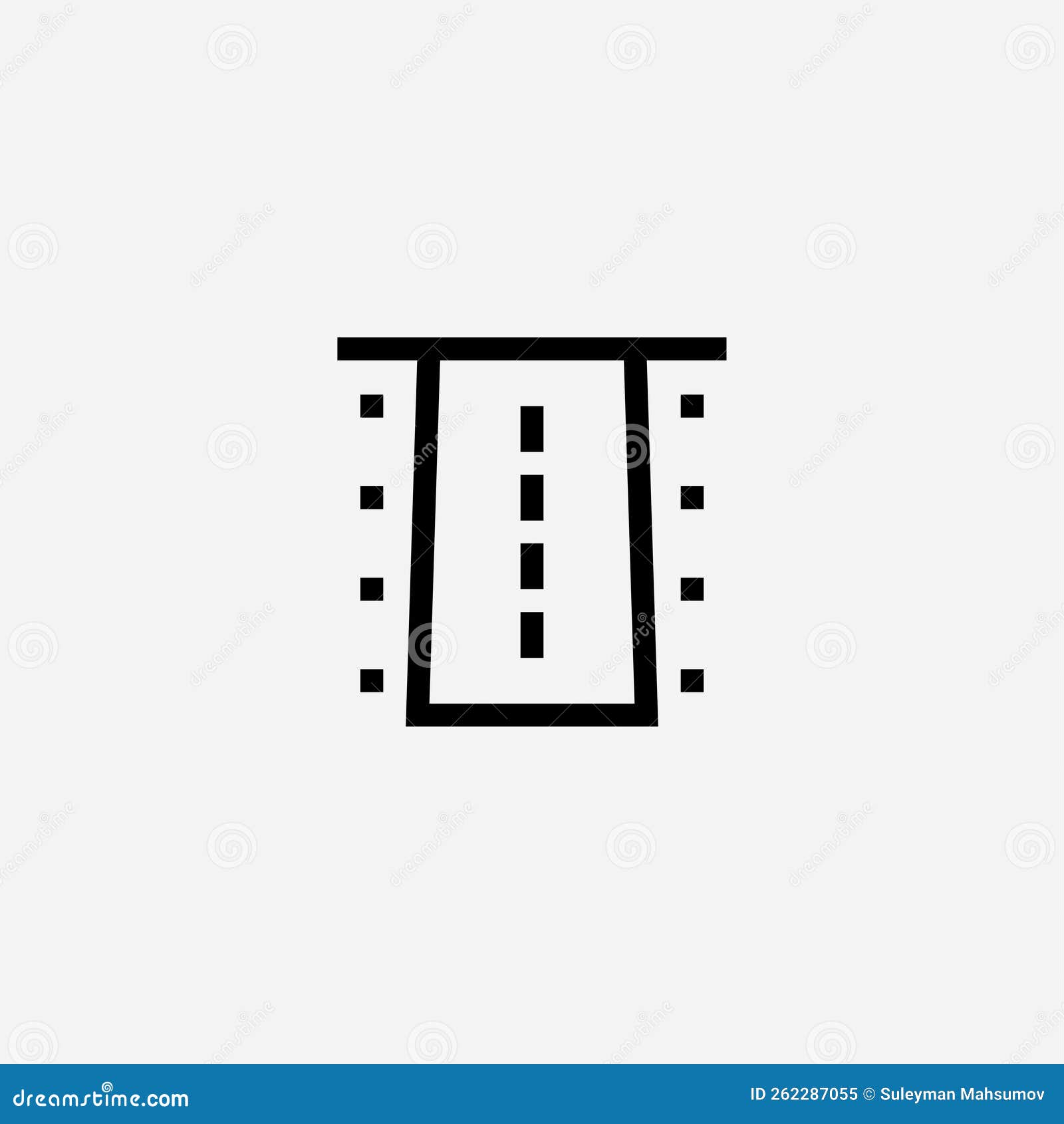Runway Vector Icon Sign Symbol Stock Illustration - Illustration of ...