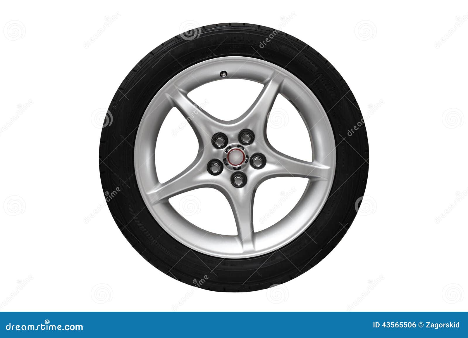 Ruota Di Automobile Isolata Fotografia Stock - Immagine di percorso ...