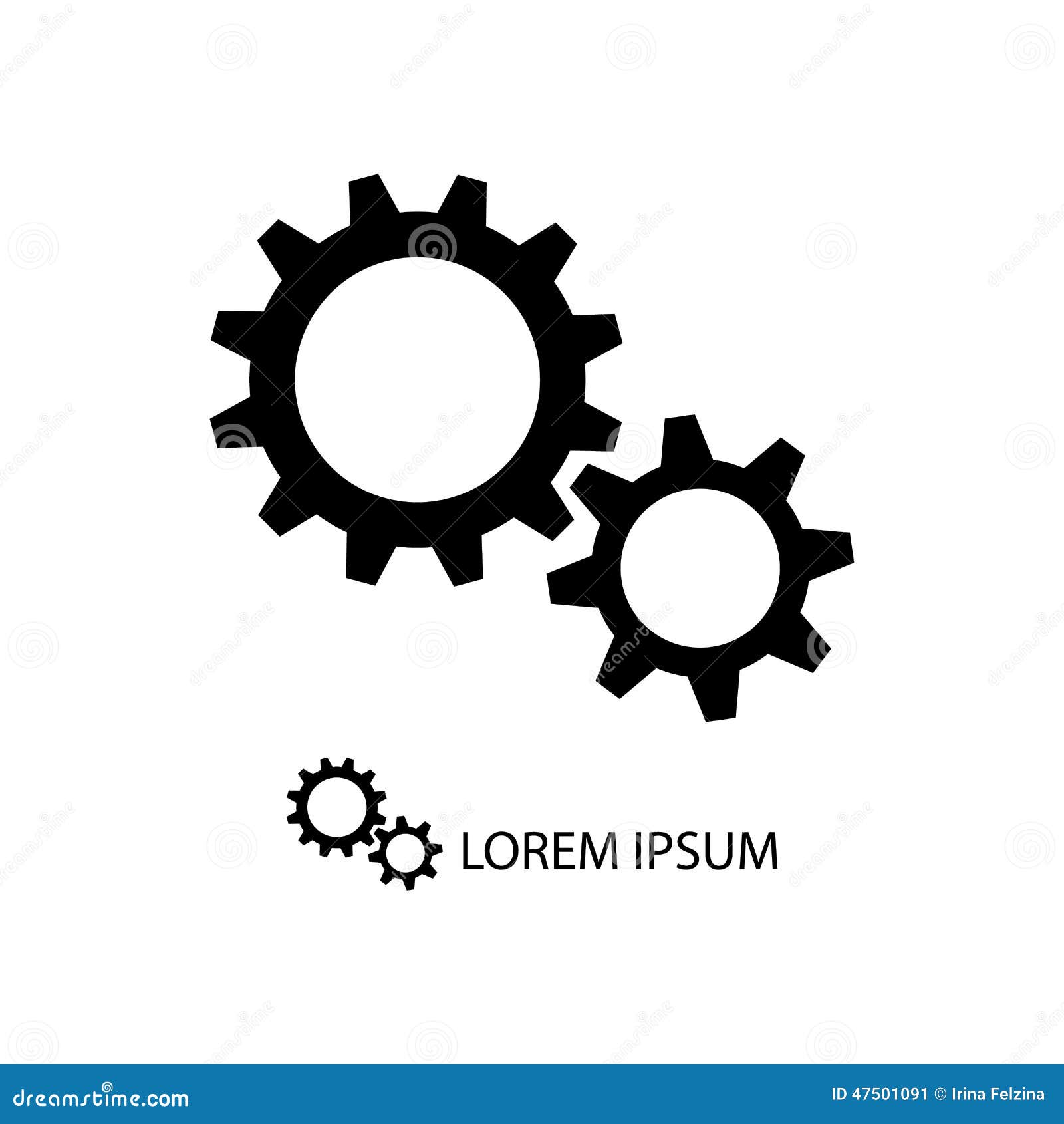 Ruote Di Ingranaggio Come Logo Illustrazione Vettoriale - Illustrazione ...