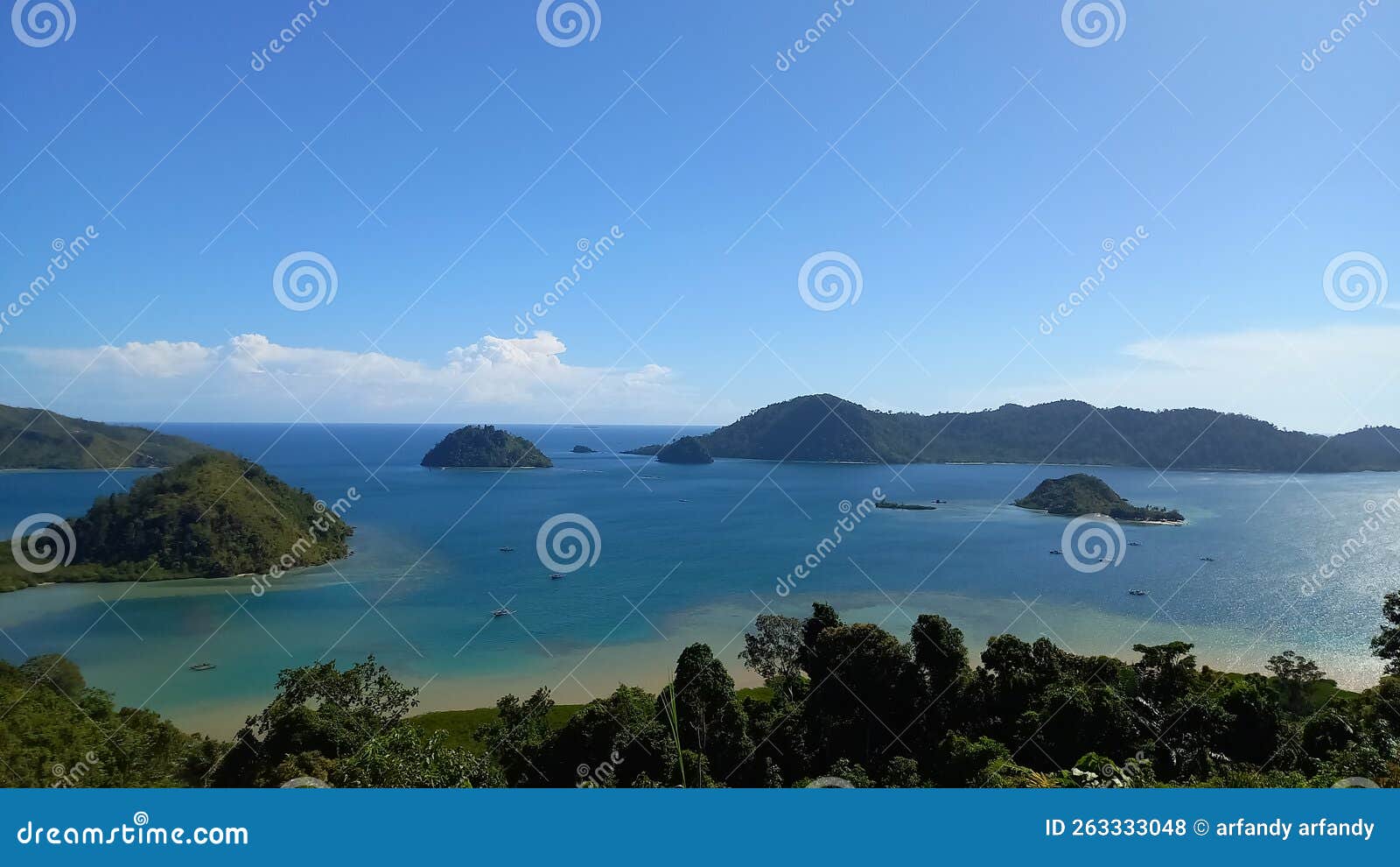 Kawasan Mandeh stock photo. Image of cloud, mountain - 263333048