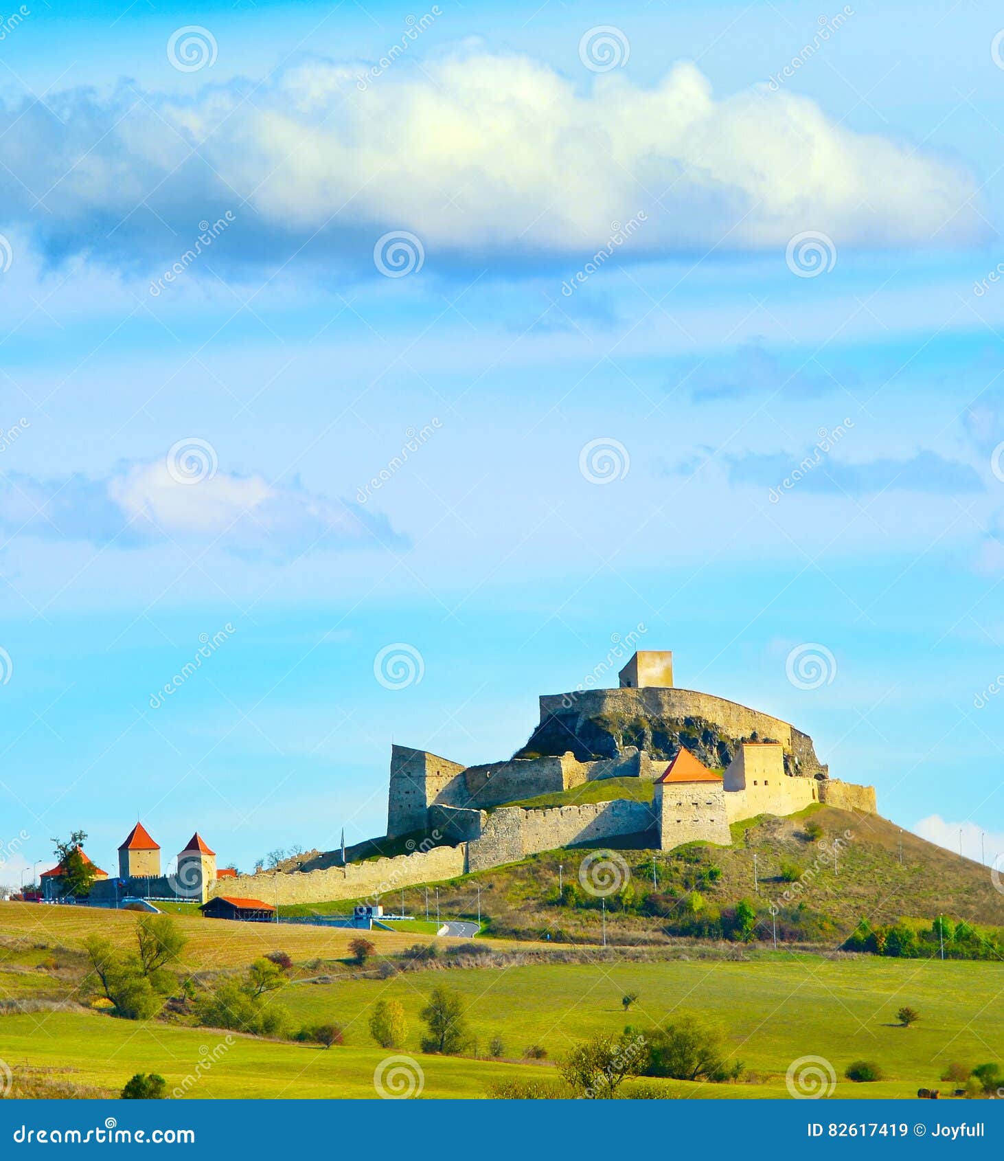 Rupea citadel, Romania stock image. Image of landmark - 82617419