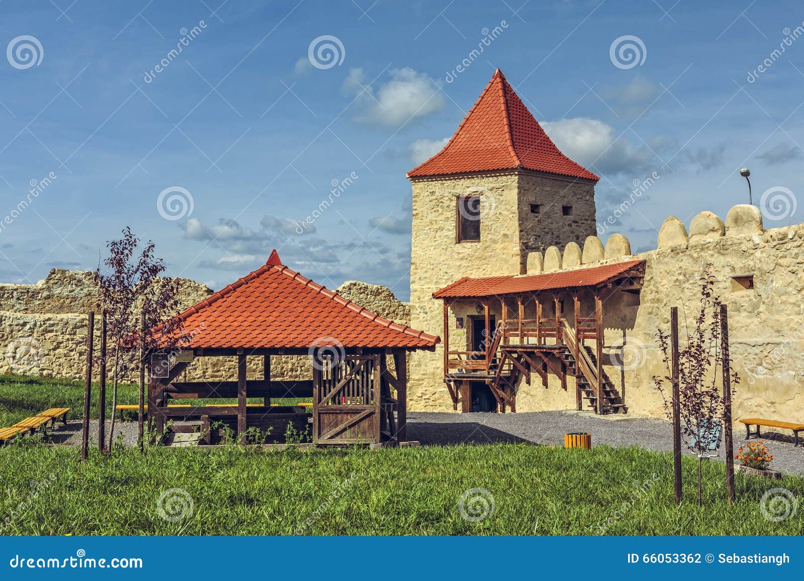 Rupea citadel, Romania editorial photography. Image of fortification ...