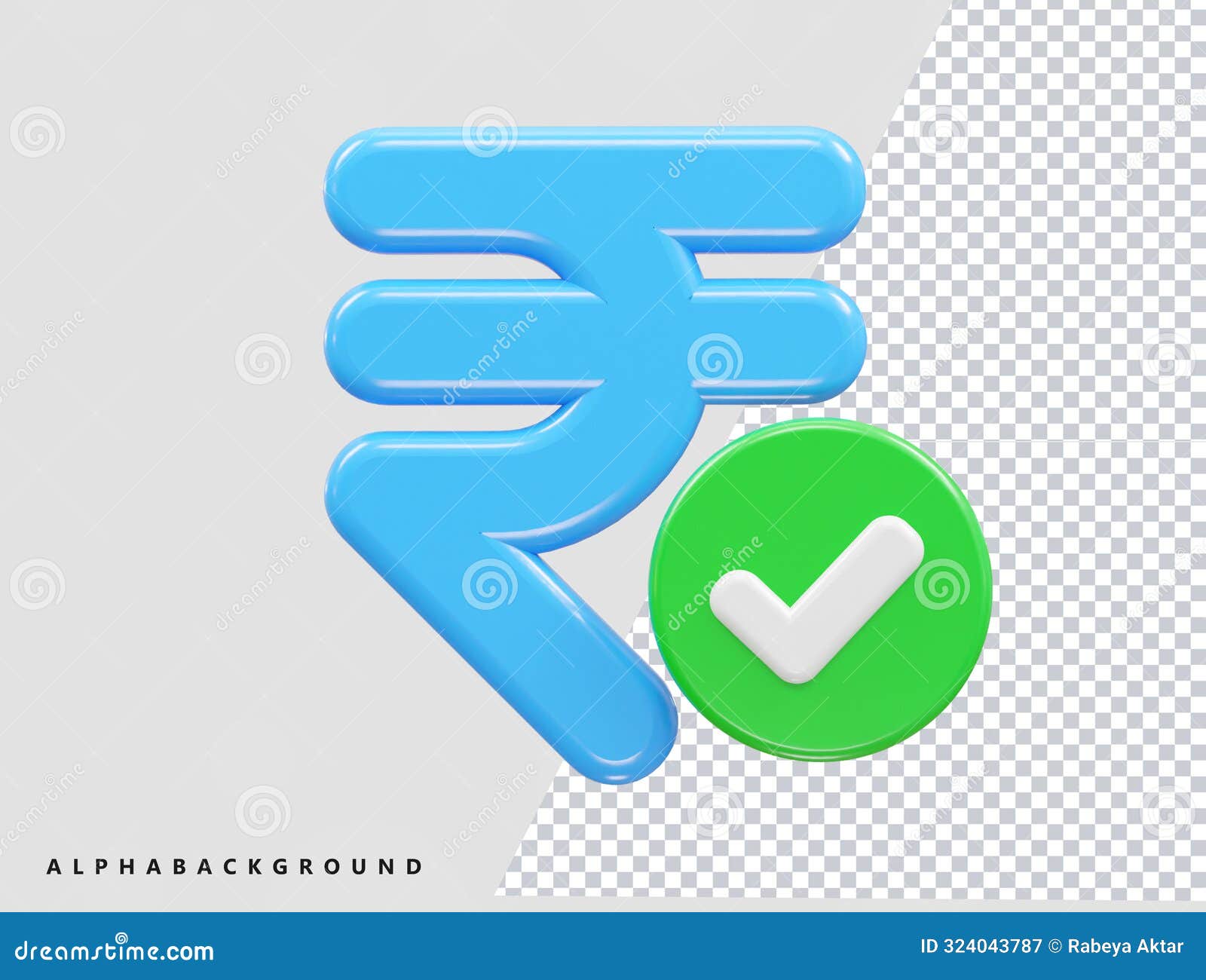Rupee Currency Icon Vector Illustration Element 3d Rendering ...