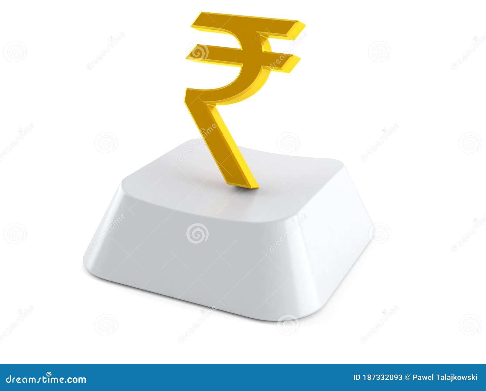 Rupee Currency Symbol on Computer Key Stock Illustration - Illustration ...