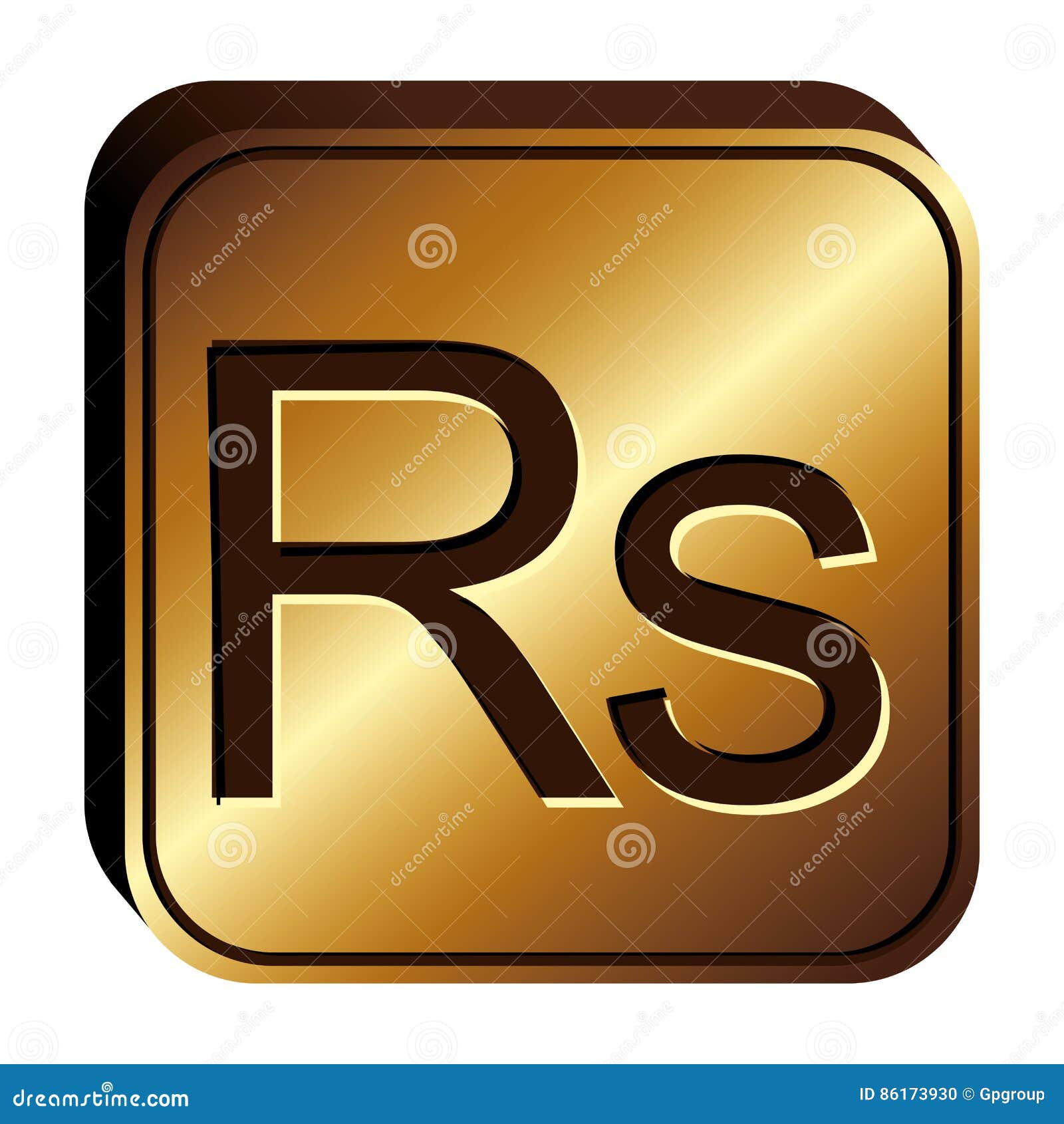 Rupee currency symbol icon stock illustration. Illustration of flat ...