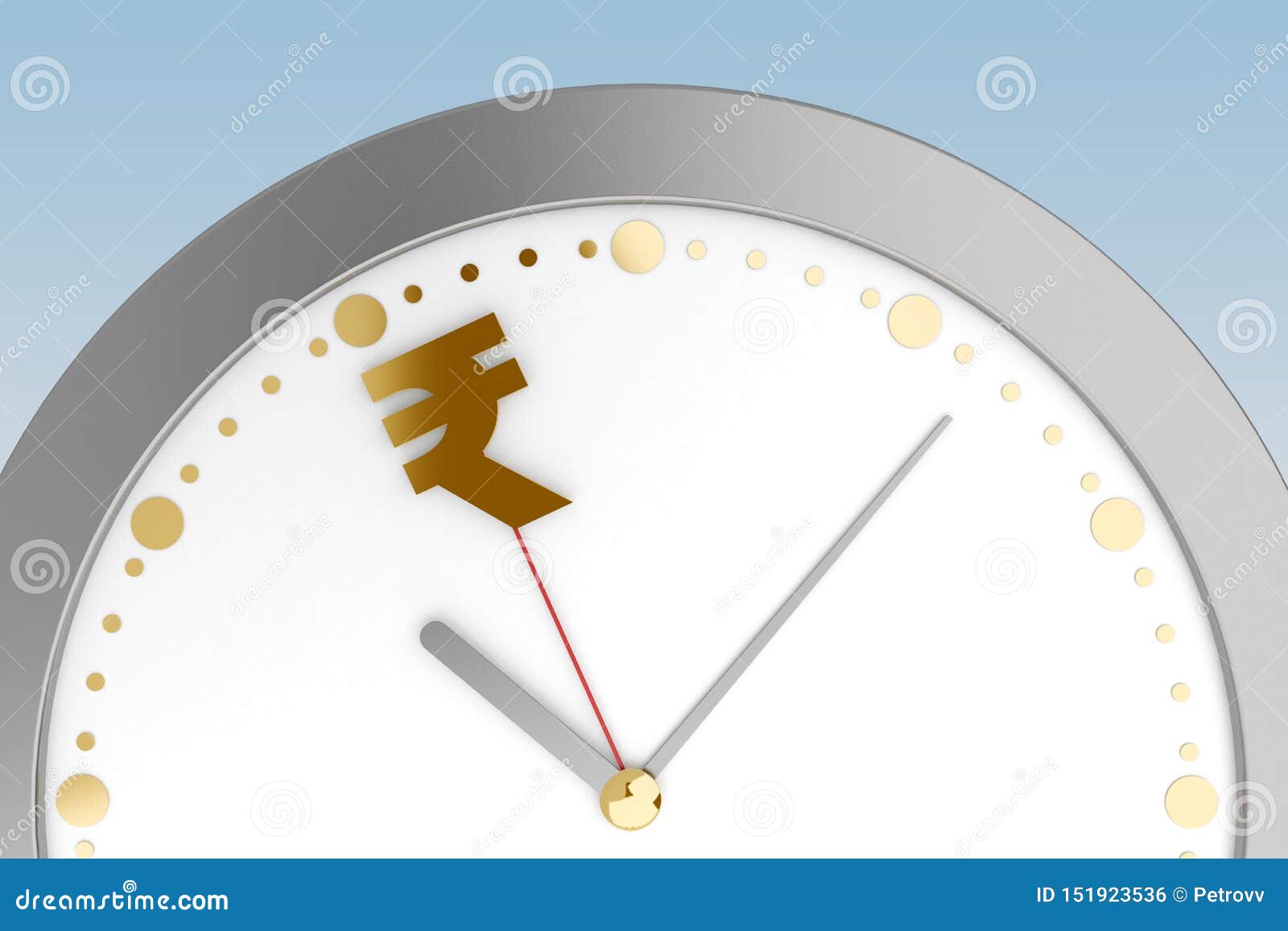 Rupee Growth Concept Over Time Stock Illustration - Illustration of ...