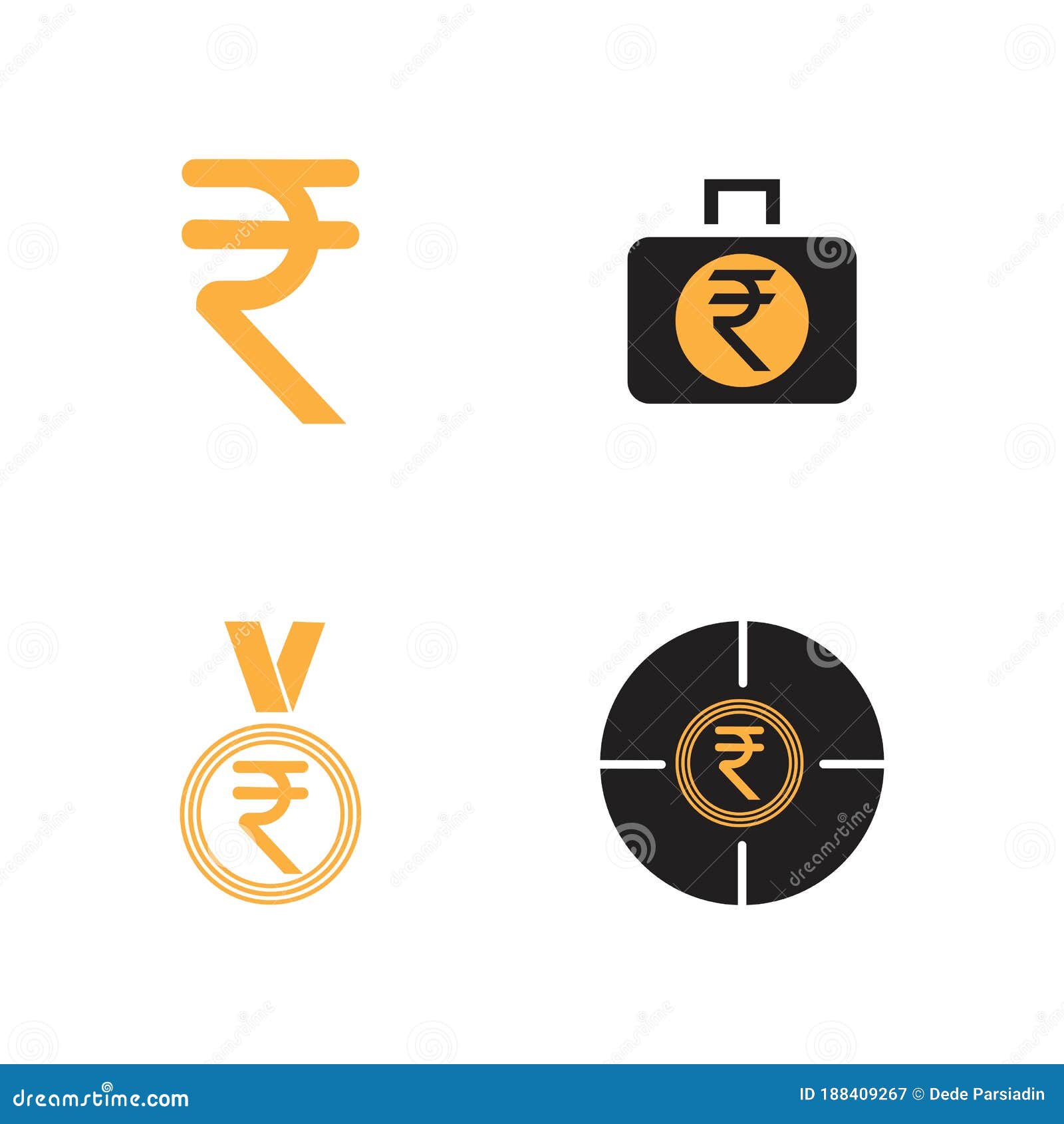Rupee stock vector. Illustration of rich, icon, style - 188409267