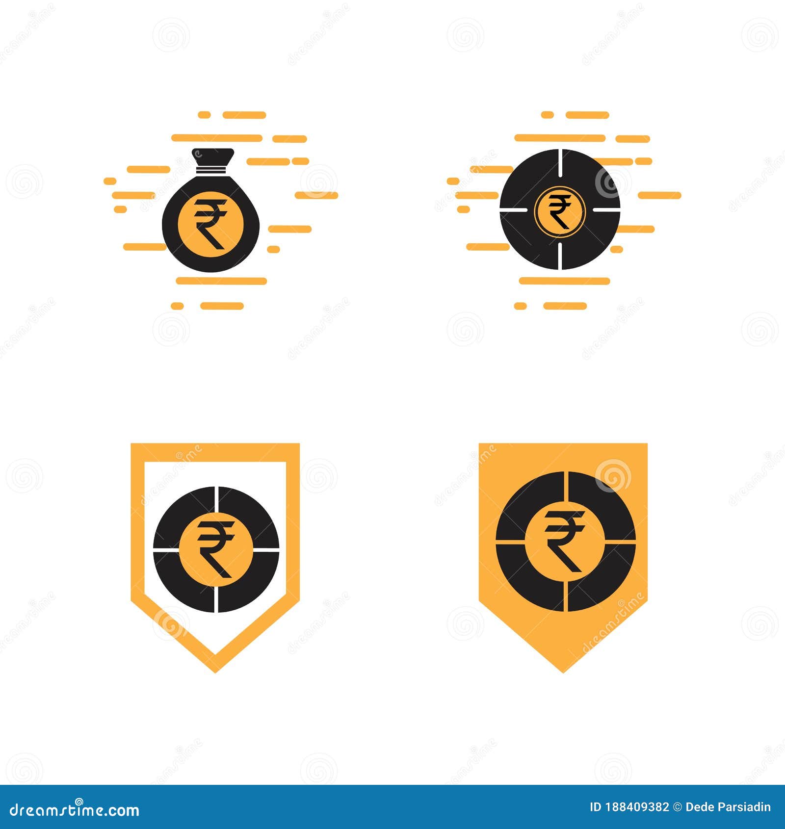 Rupee stock vector. Illustration of element, coin, circle - 188409382