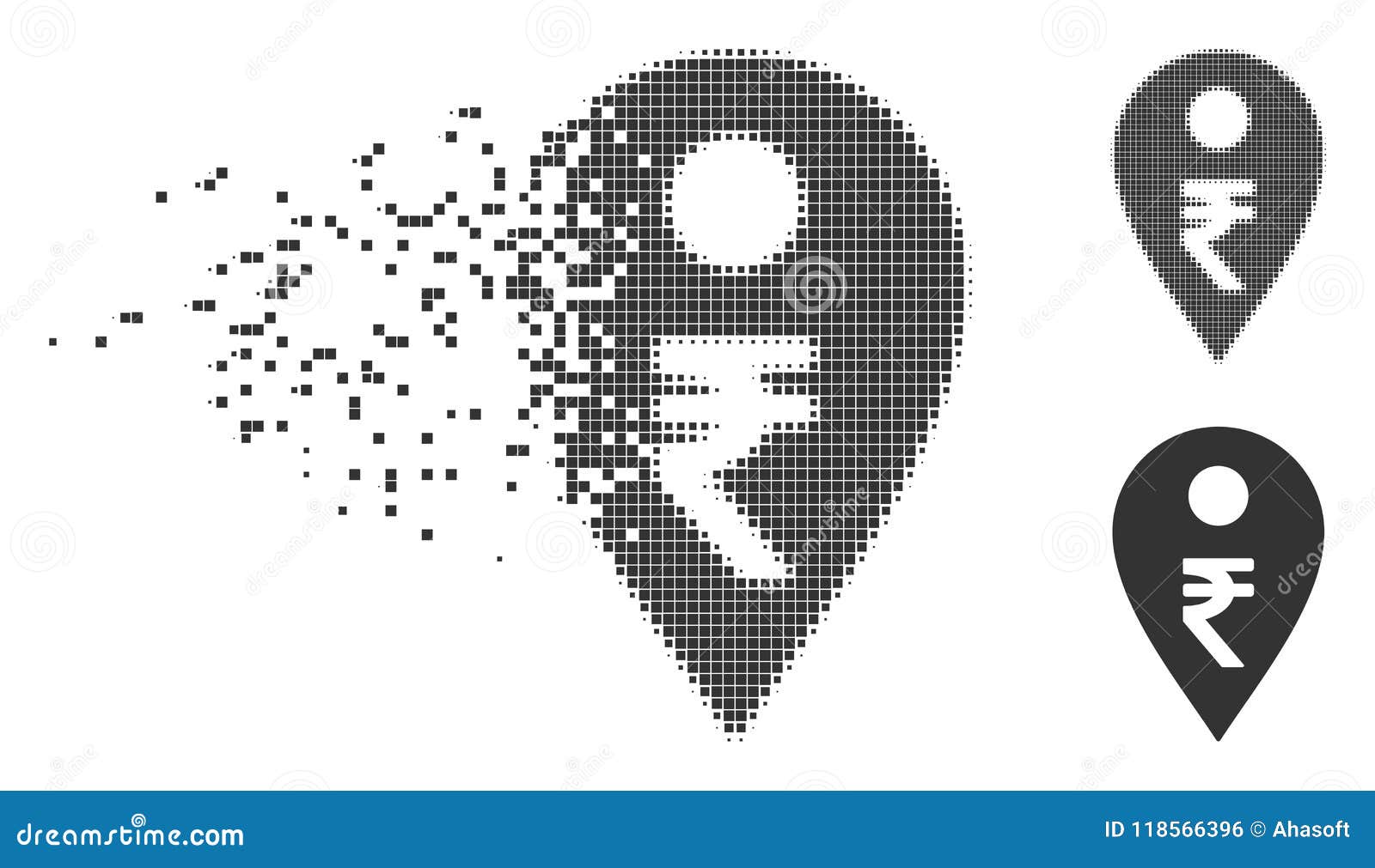 Pixel Rupee Coin - Isolated 8 Bit Vector | CartoonDealer.com #247131508